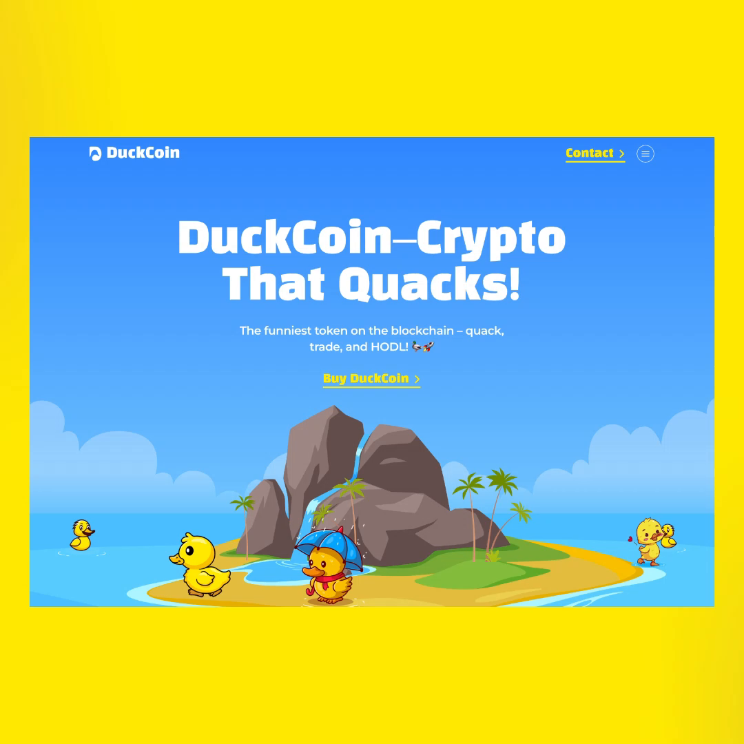 MemeCoin & Crypto Landing Page by Grooic on Dribbble