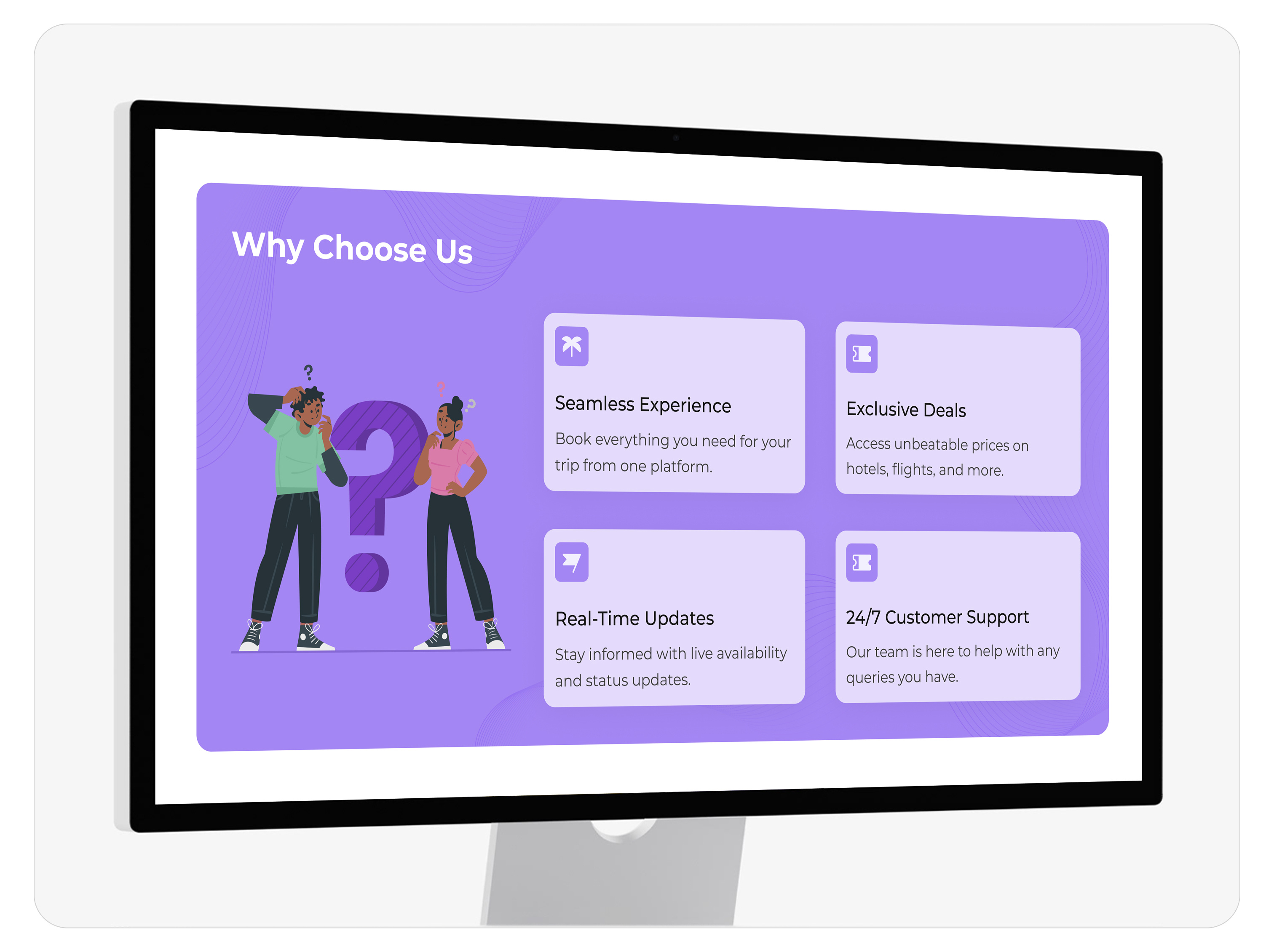 Travel Booking Landing Page UI/UX Web Design by Clyro: UI/UX Design ...
