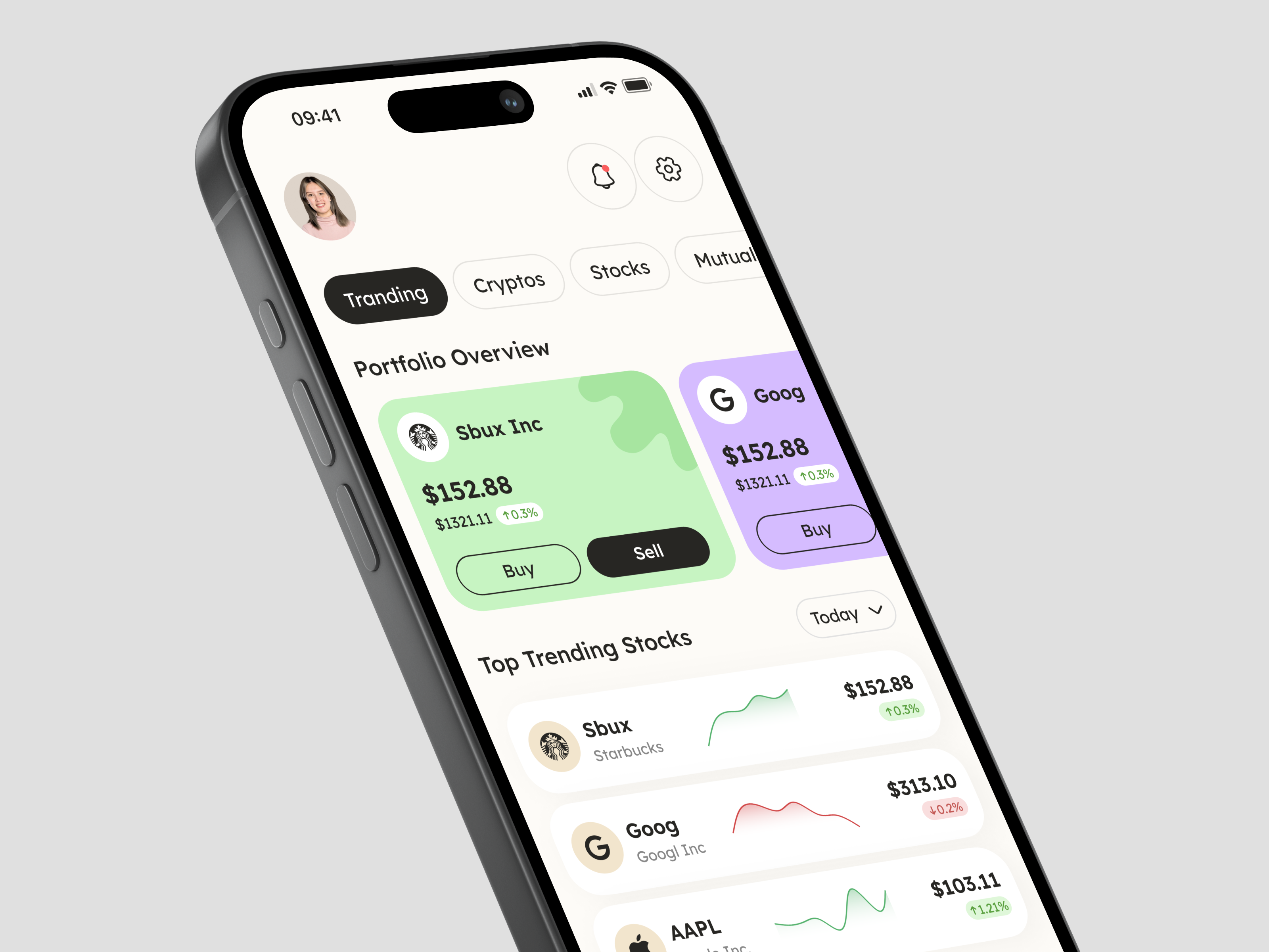 Exploring Investment App UI Design by Budiarti R. on Dribbble