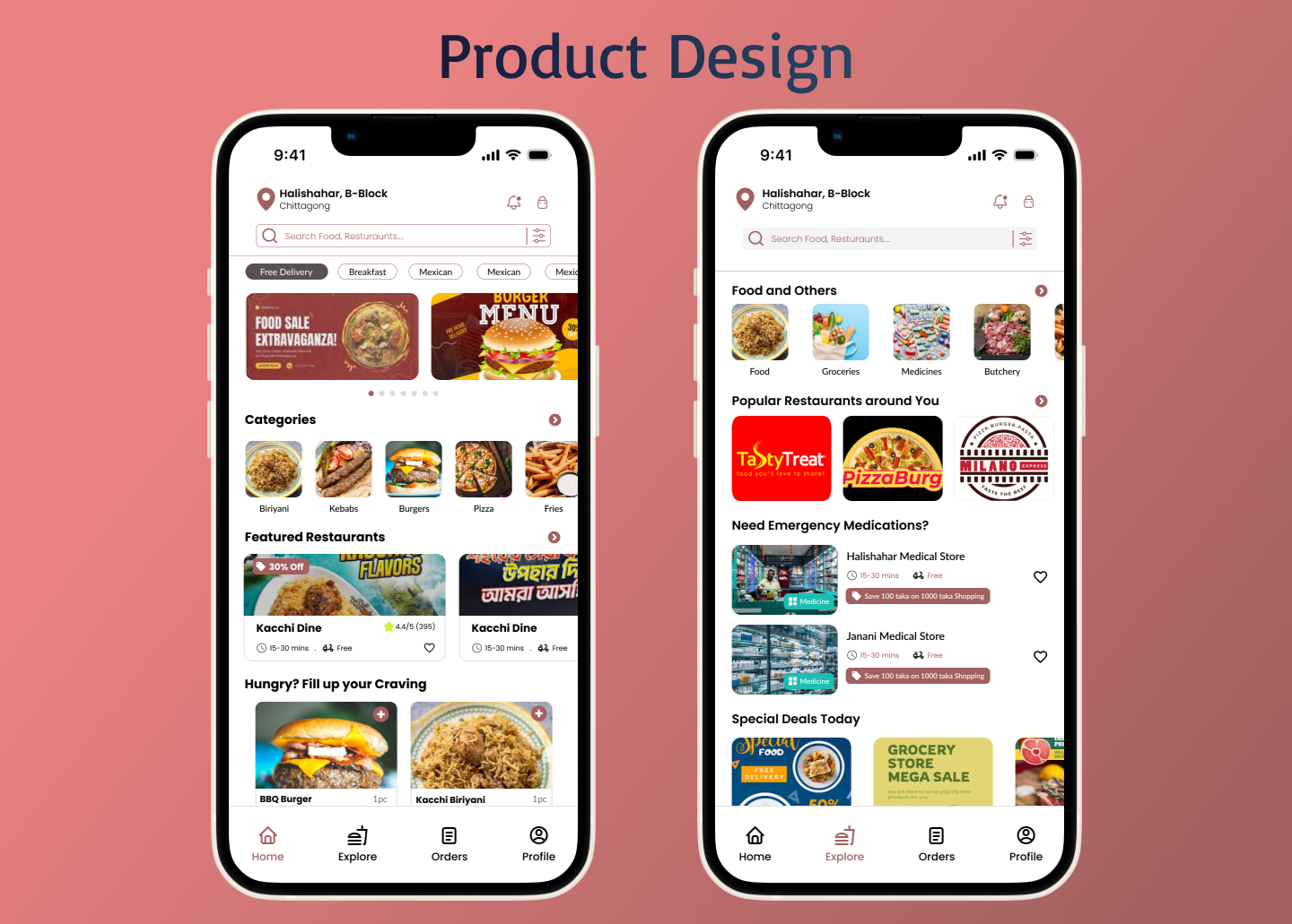 Food Delivery App UI Design by Abdullah Al Mamun on Dribbble