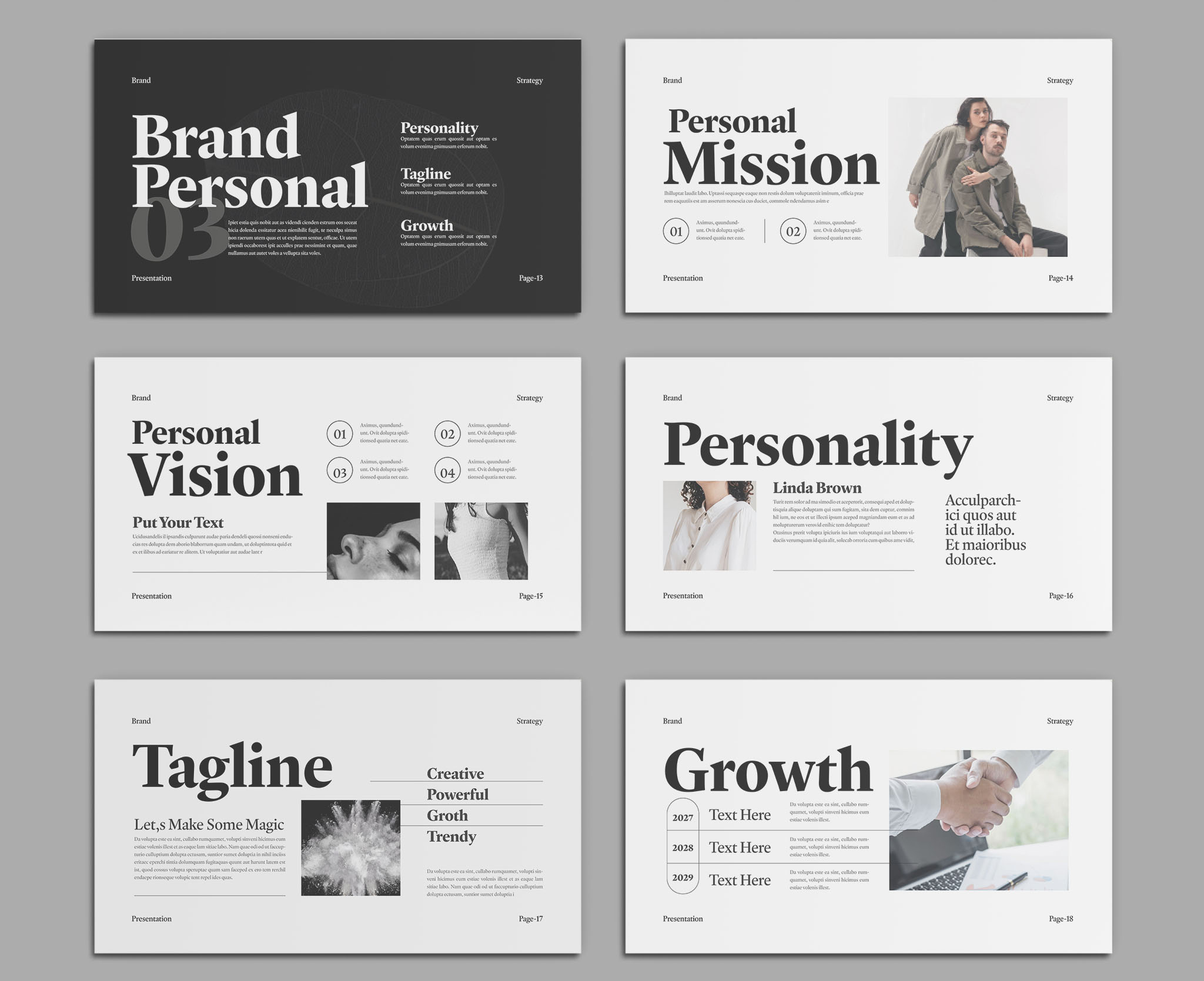 Brand Strategy Presentation Template by Click Paint on Dribbble