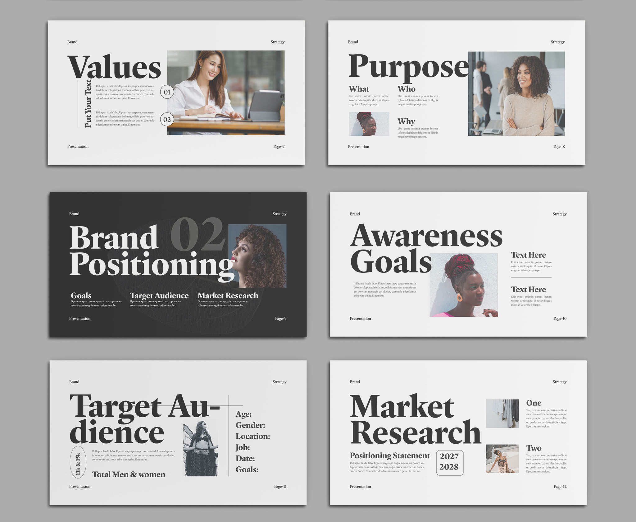 Brand Strategy Presentation Template by Click Paint on Dribbble