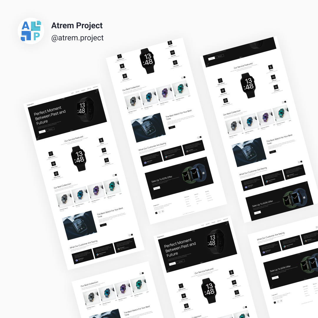 Digiwatch - Landing Page Watch Ecommerce by Atrem Project on Dribbble