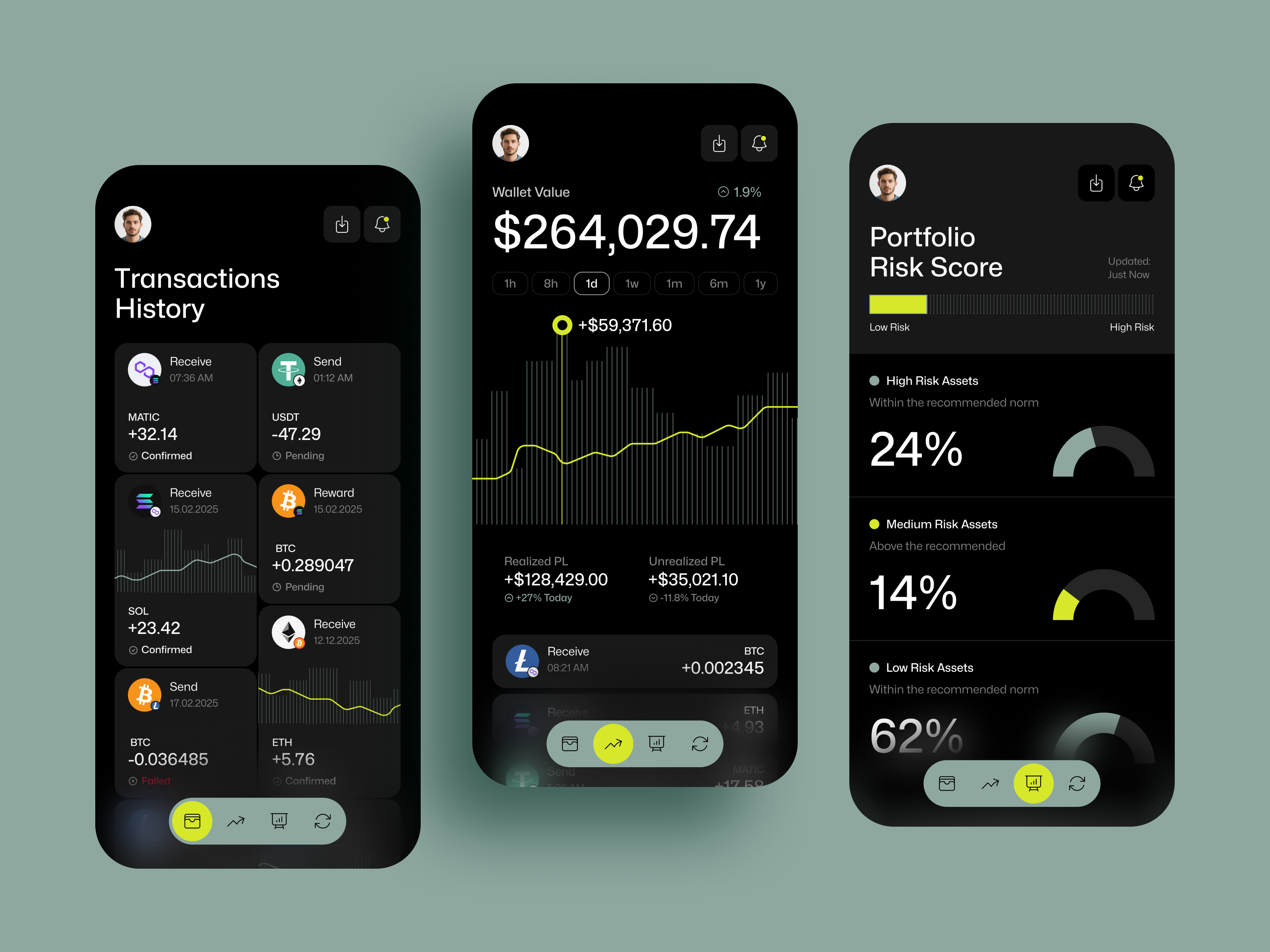 Crypto App Design by Nixtio on Dribbble