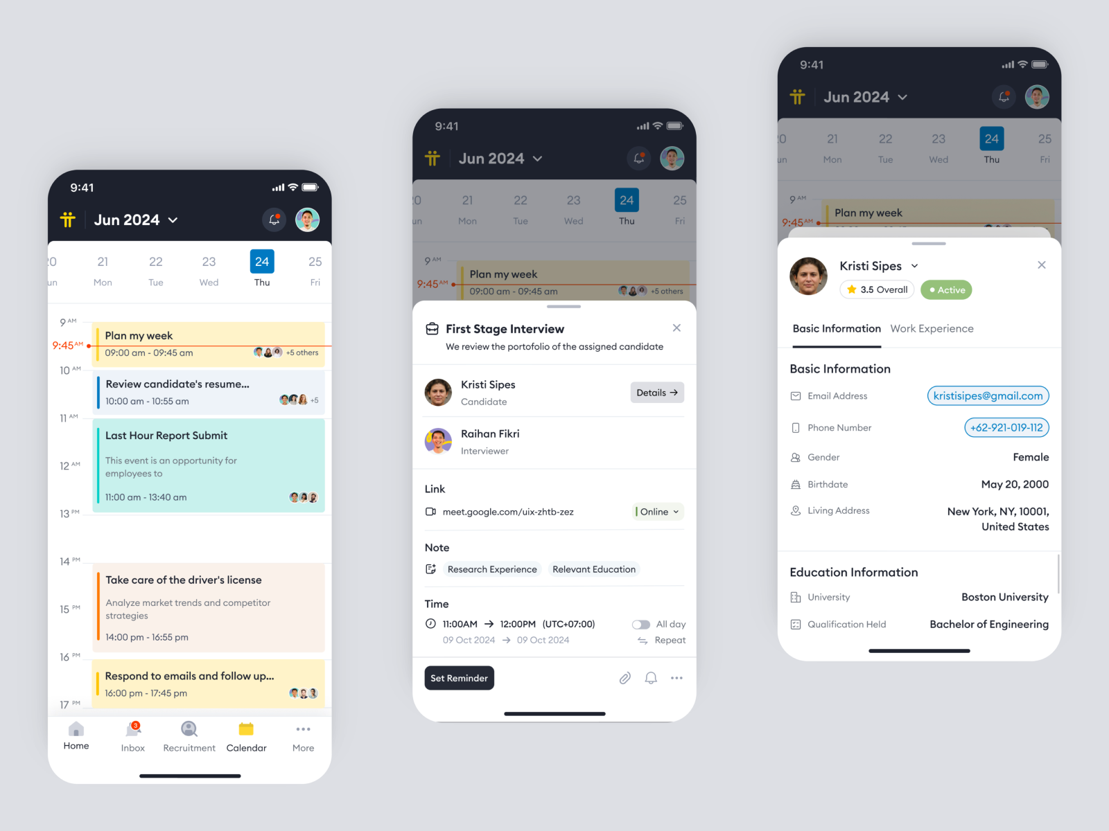 Tiimi Mobile – HR Setup Reminder for Candidate Interviews by Bagus ...