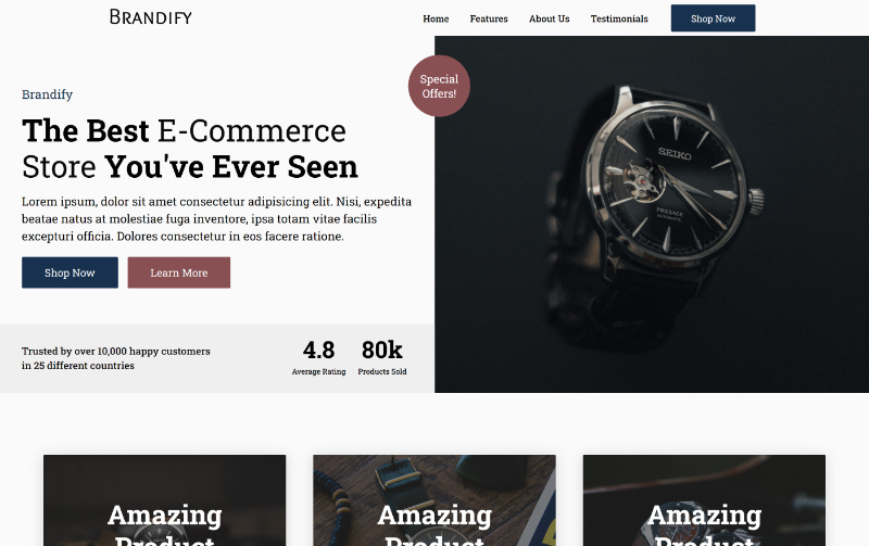 Brandify - Startup Website Template by Webplate on Dribbble