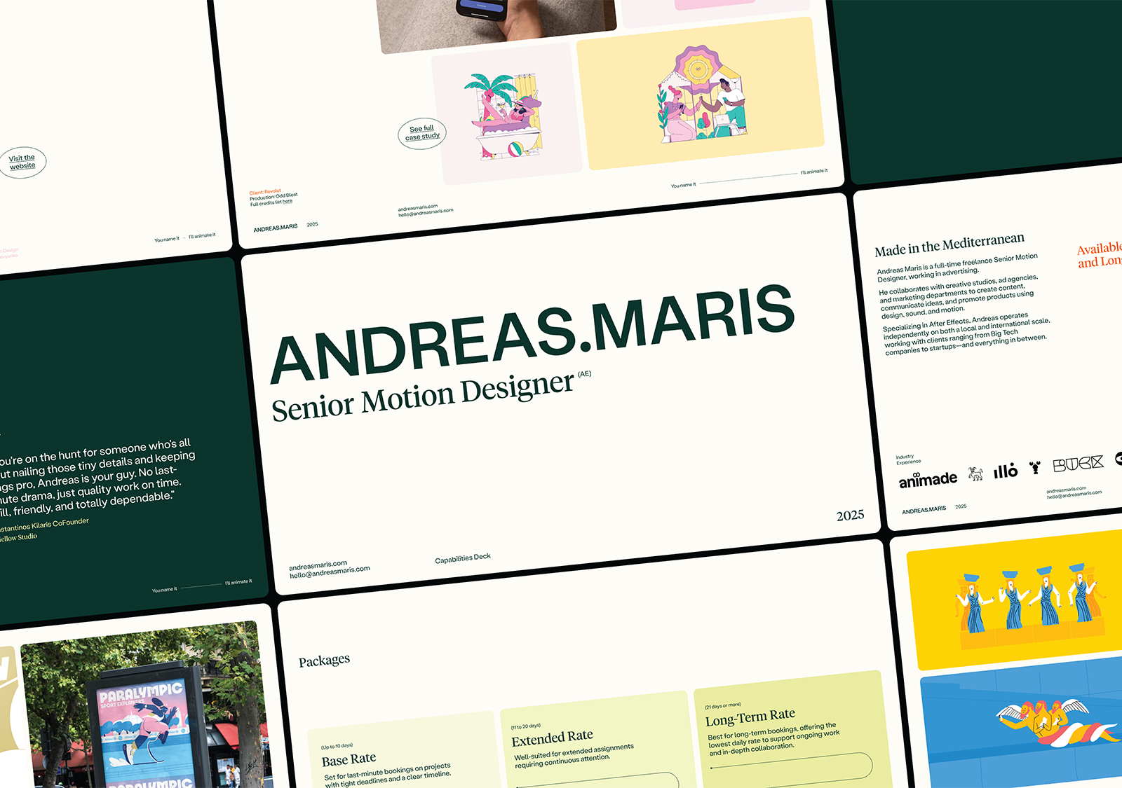 Deck design for Andreas Maris by Emma Philip on Dribbble