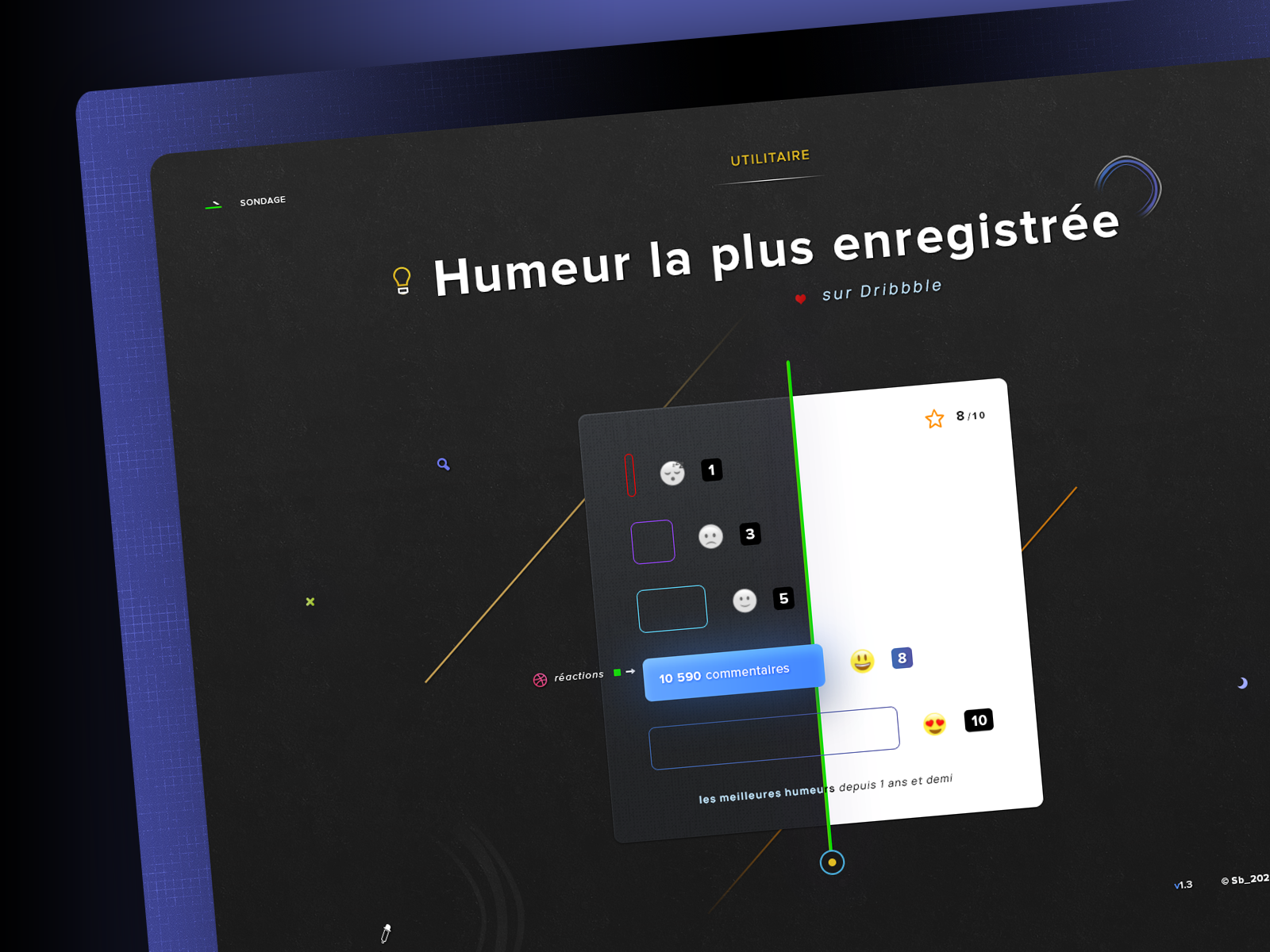 Mood poll by Séraphin Brice on Dribbble