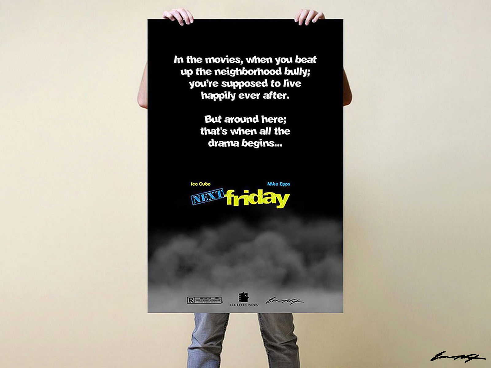 Next Friday [reimagined poster] by Evan Nixon on Dribbble