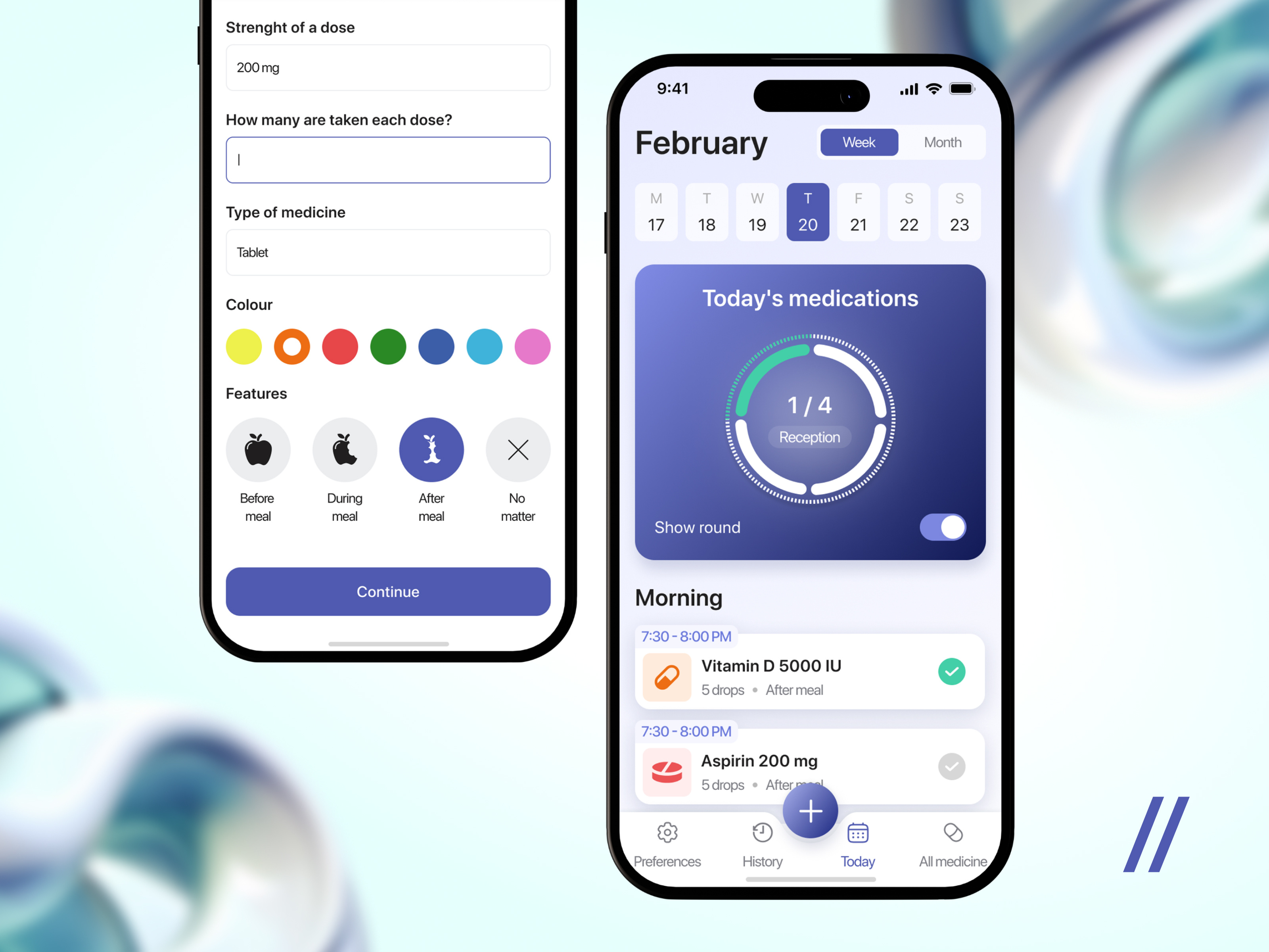 Medication Tracker Mobile iOS App by Purrweb UI/UX Agency on Dribbble