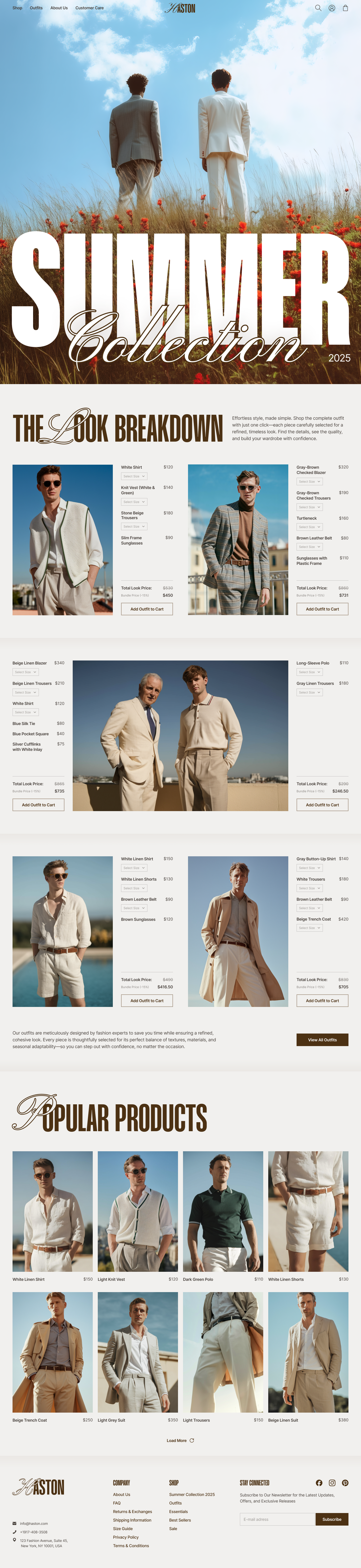 Men's Fashion E-Commerce Website Design by Lumios Digital on Dribbble