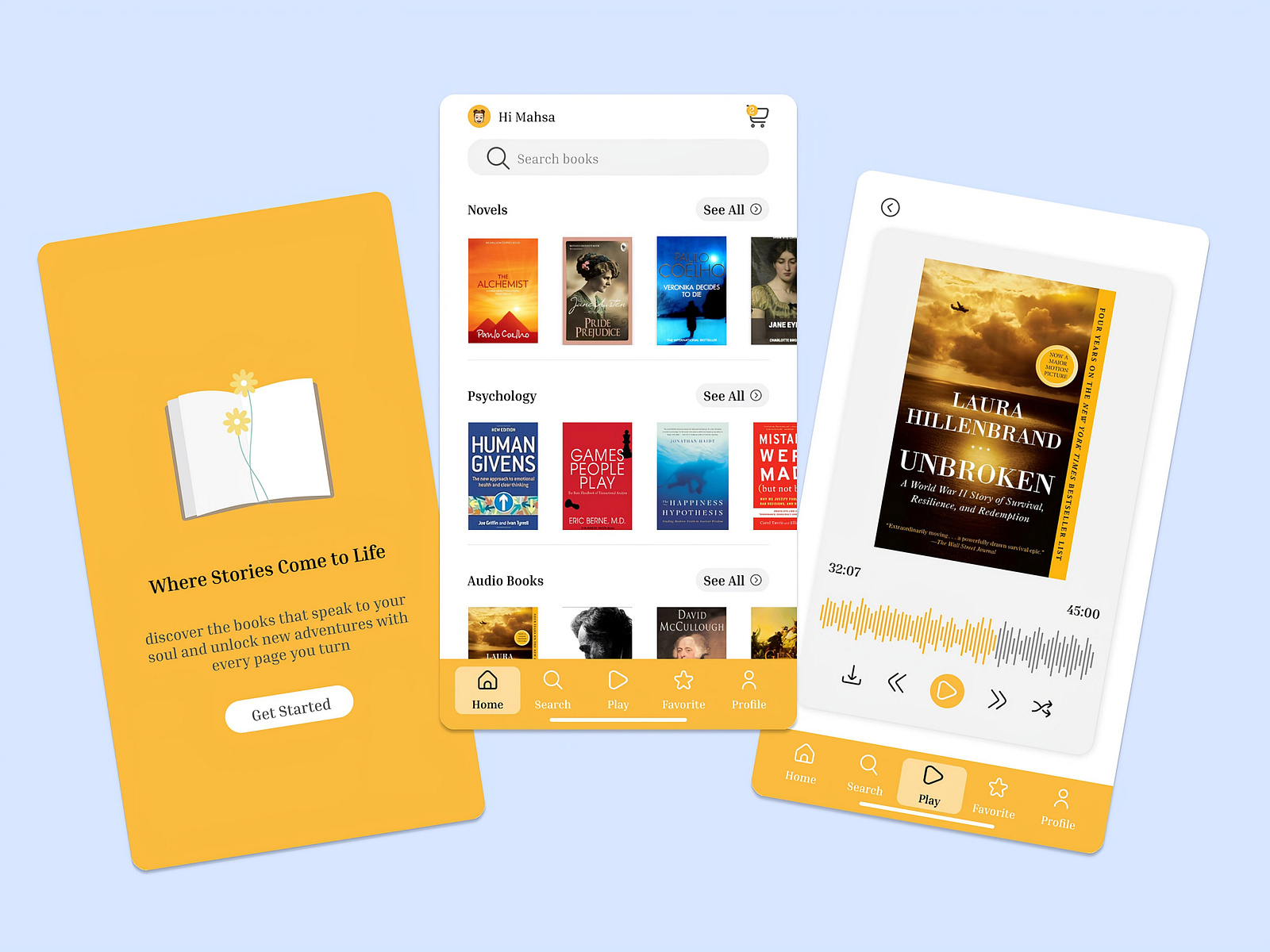 Bookstore Mobile Application by EMPURAAN on Dribbble