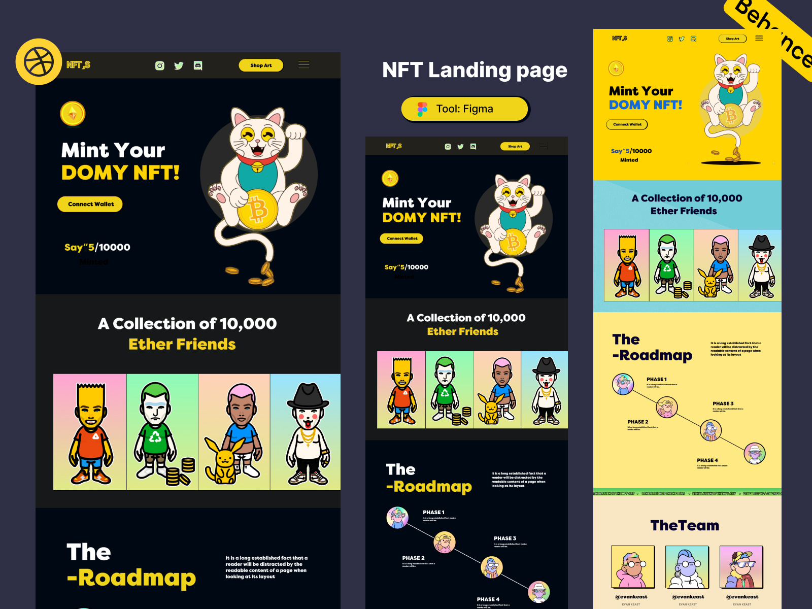 NFT Marketplace Website Design by Abu Bokkor Siddik 🔥 on Dribbble