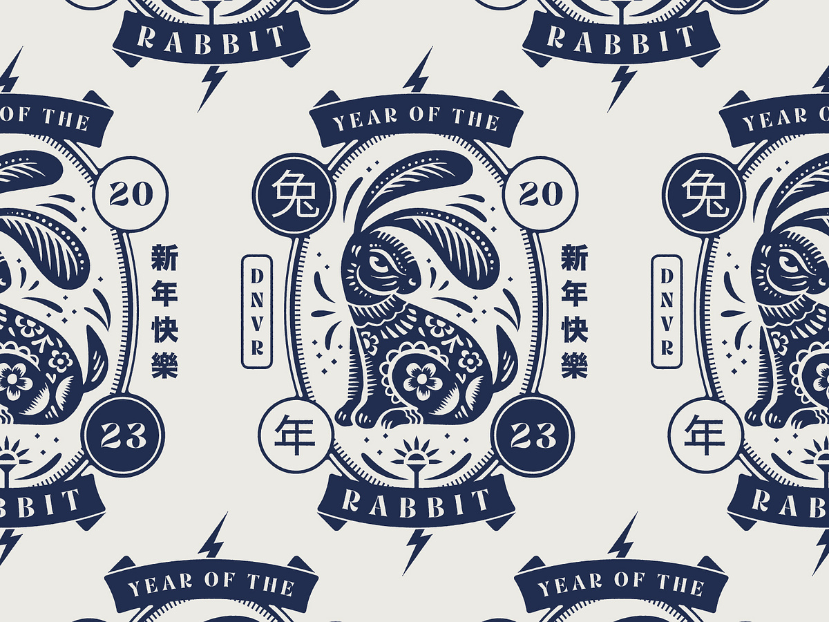 2023 Year of the Rabbit Badge by Wells Collins on Dribbble