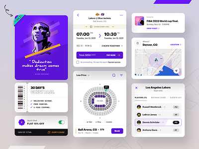 Seat booking - Components by Praveen N on Dribbble