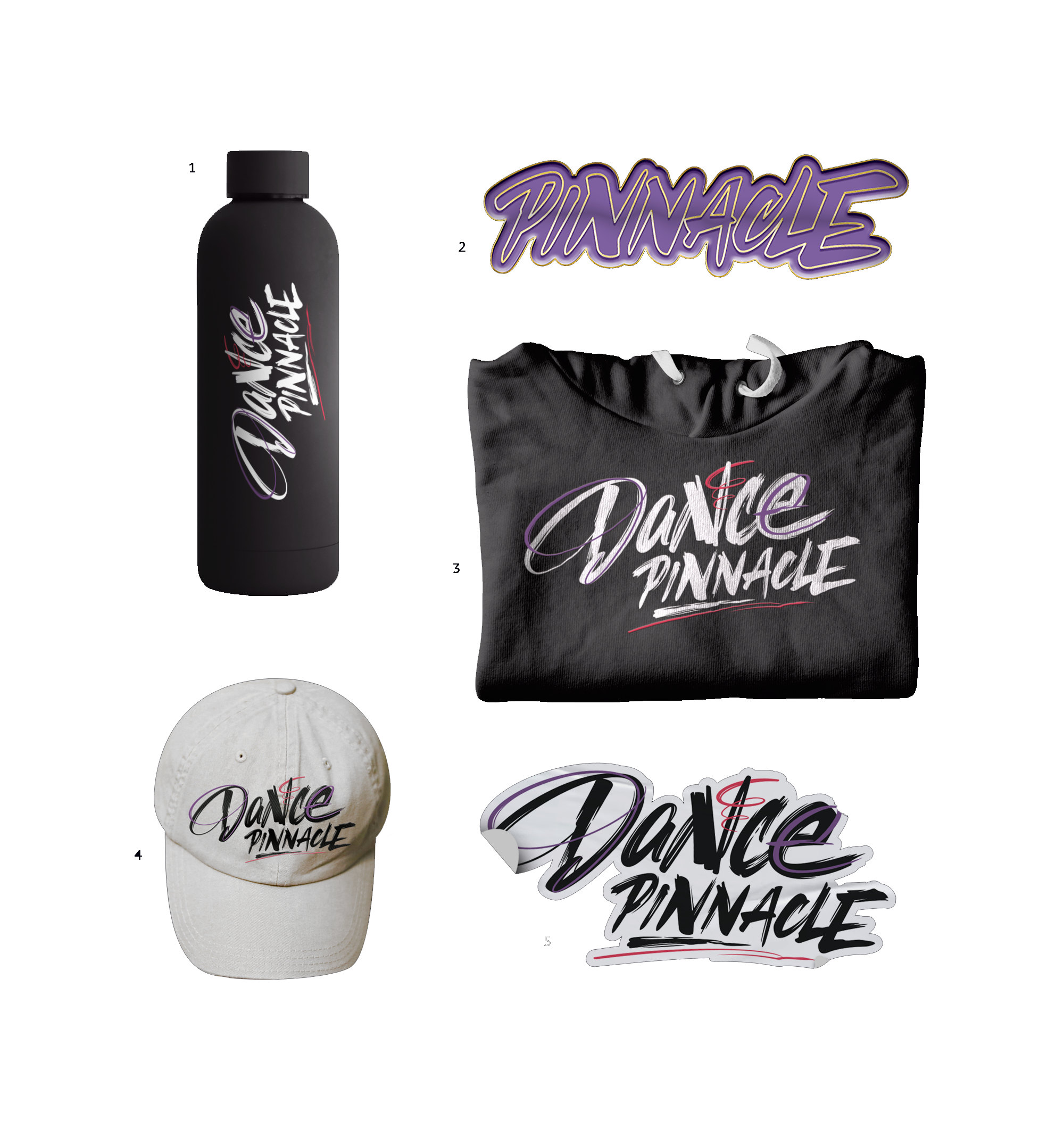 Dance Pinnacle – Lettering for Merch and a Stage Backdrop by Nikita ...