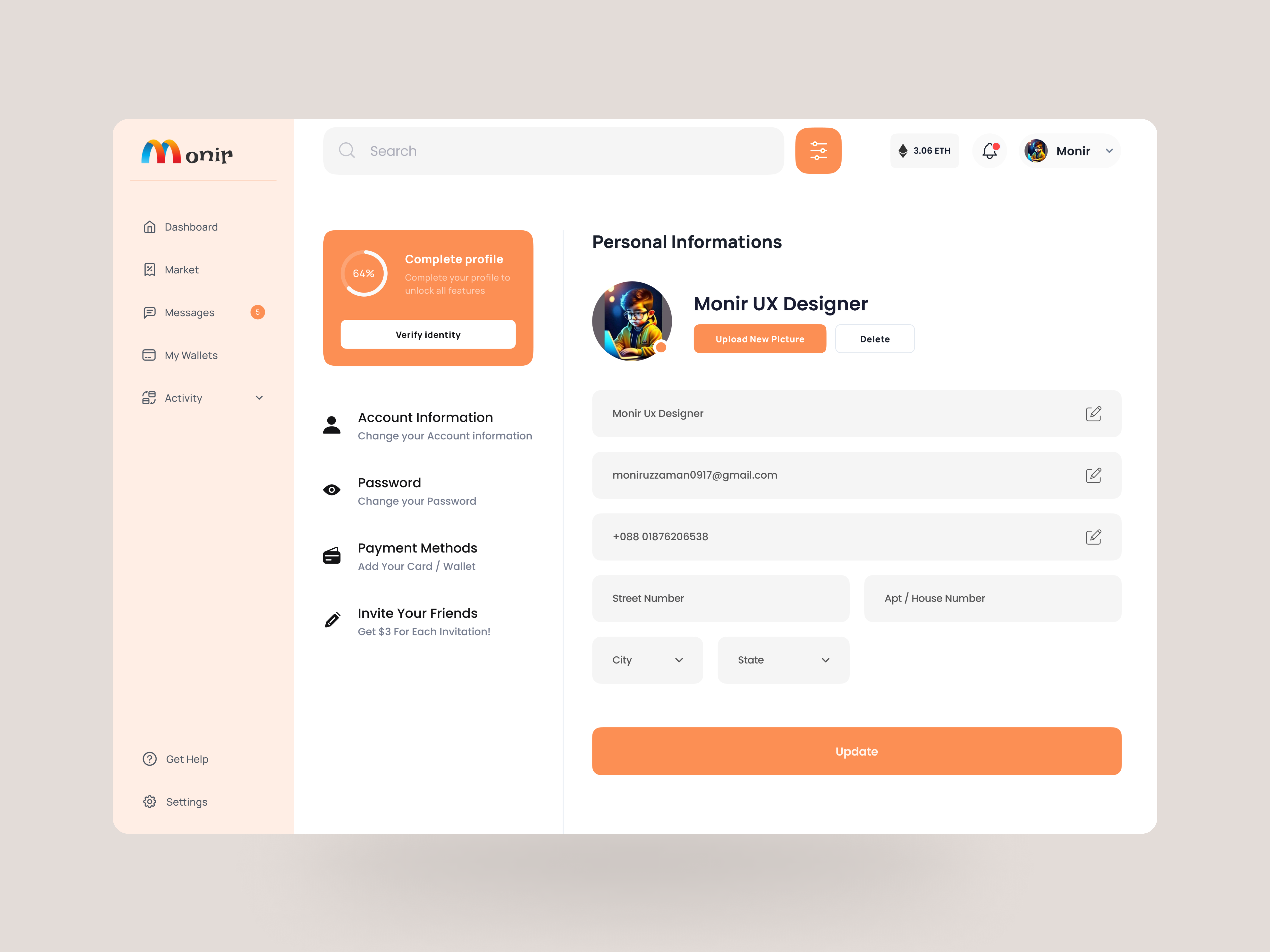 Browse thousands of Website User Profile Page images for design ...
