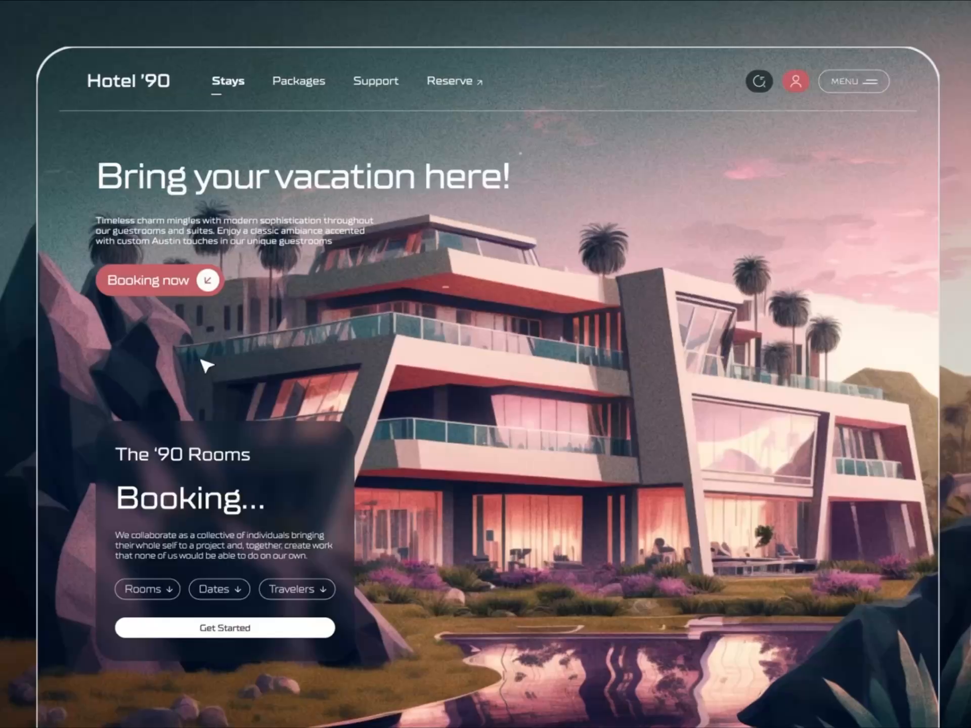 Retro Hotel Website UI, Pricing Page by Awsmd on Dribbble