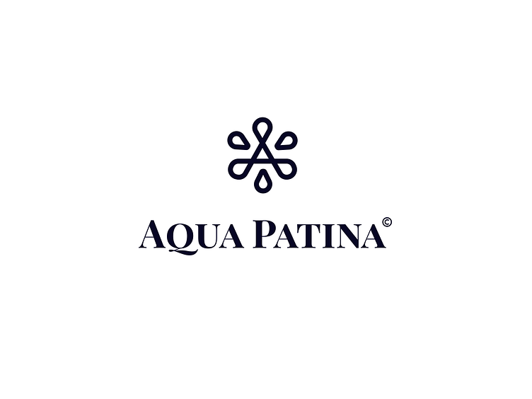 Aqua Patina Logo by Sandro Ieva on Dribbble