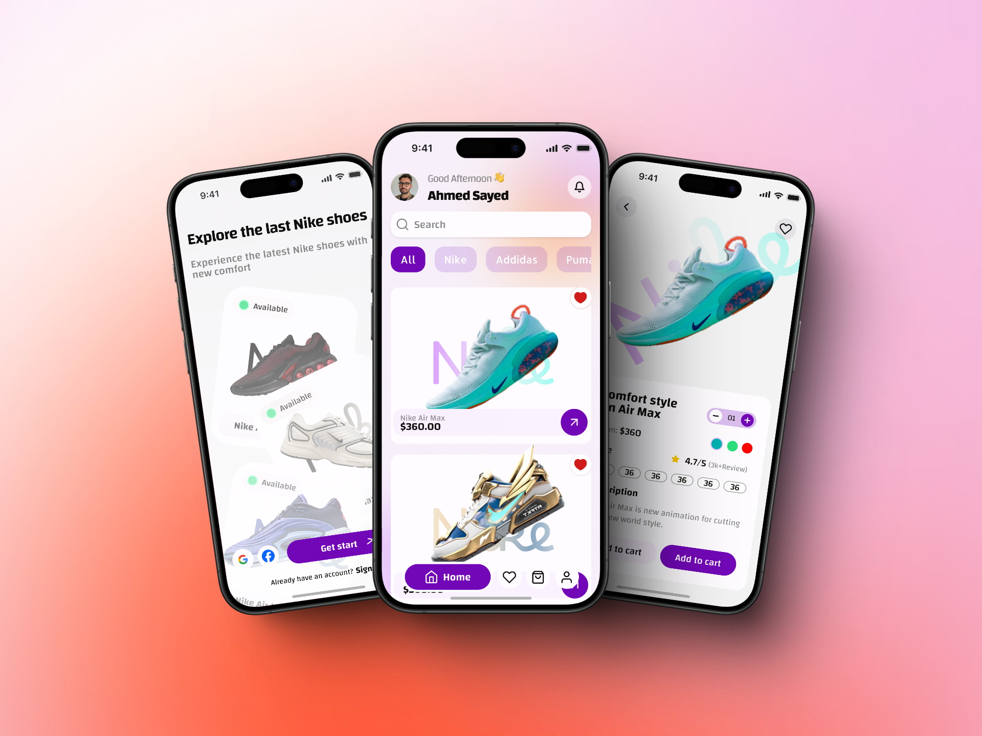 Design sneakers app by ahmed hashad on Dribbble