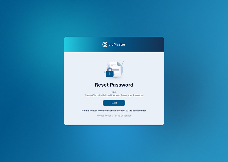 Reset Password / Email Templete by Nare Abrahamyan on Dribbble