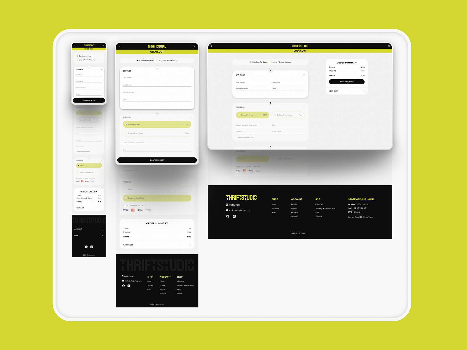 Responsive Checkout Form for eCommerce Website by Lyonixa on Dribbble