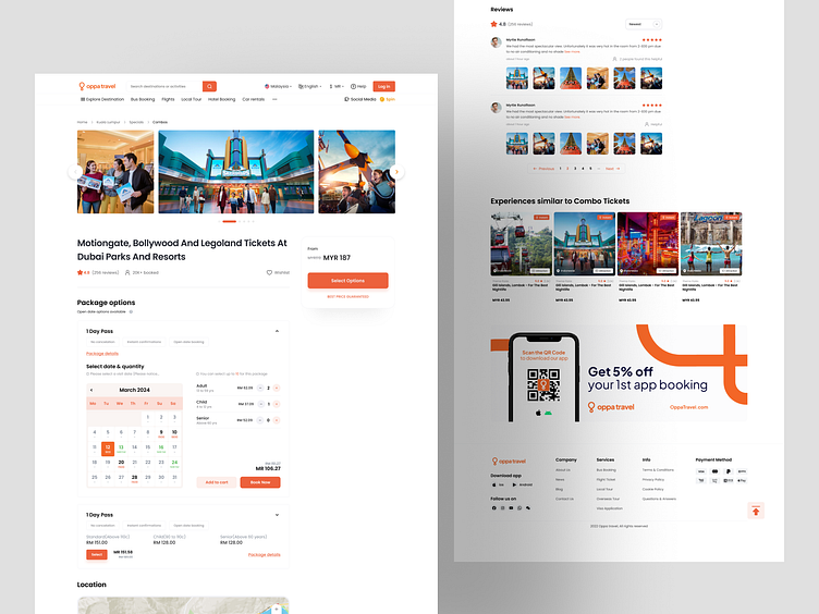 OppaTravel - Travel details Page UI Design by Shahid Miah UI UX ...