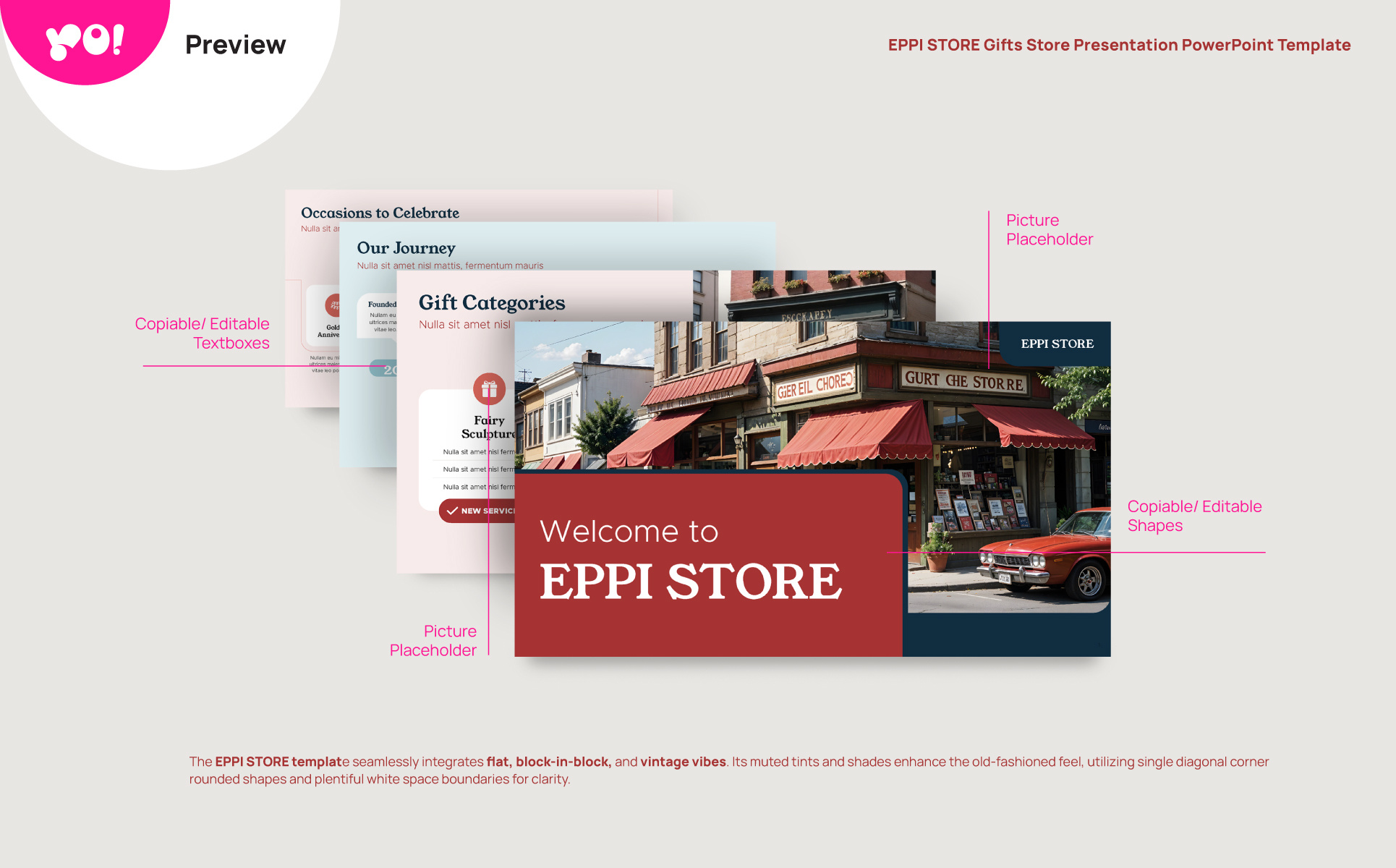 EPPI STORE Gifts Store Presentation PowerPoint Template by YO! SLIDE on ...