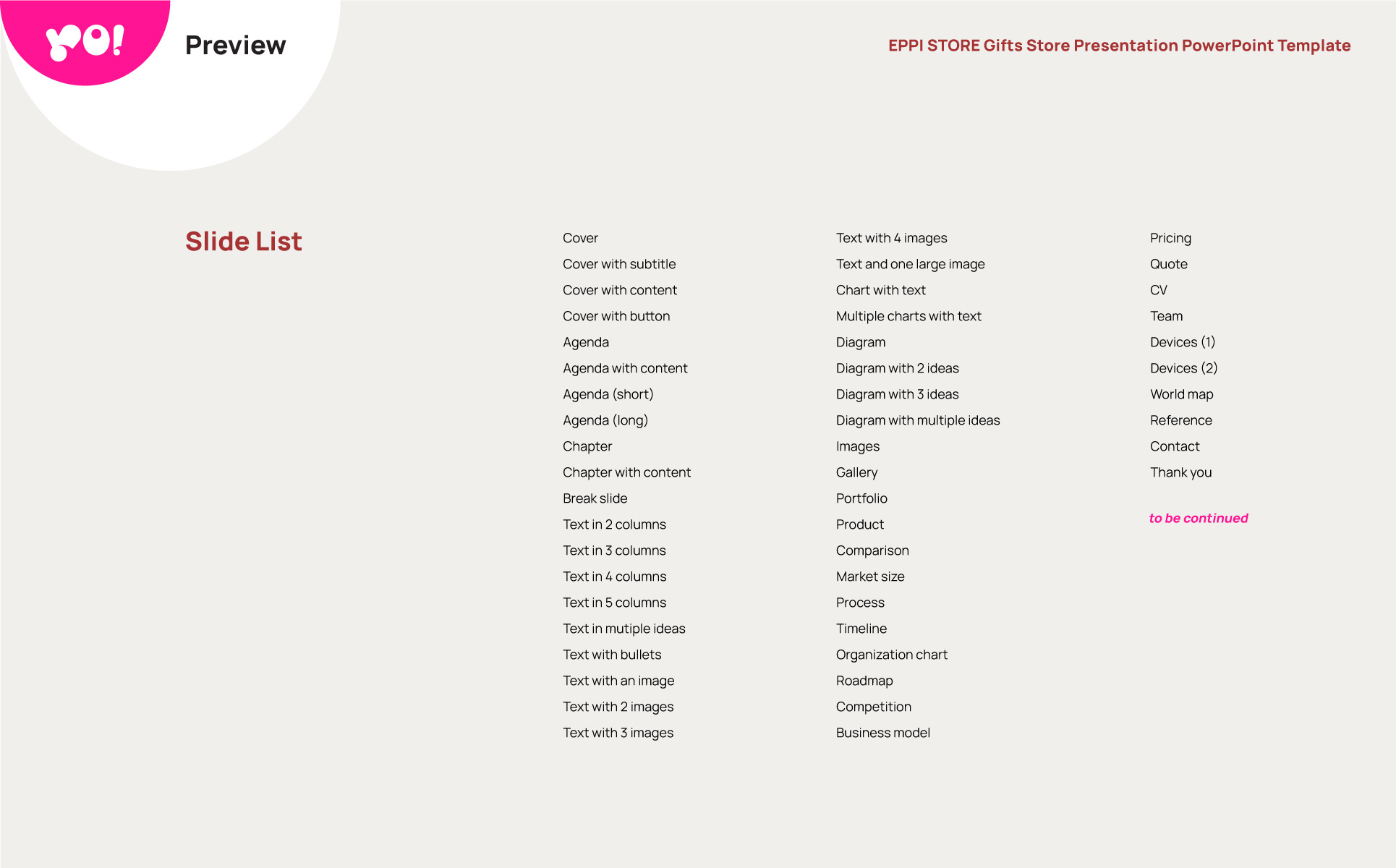 EPPI STORE Gifts Store Presentation PowerPoint Template by YO! SLIDE on ...