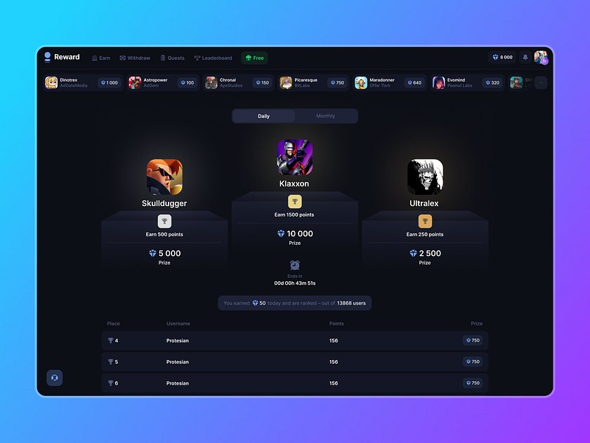 Browse thousands of Prize UI images for design inspiration | Dribbble