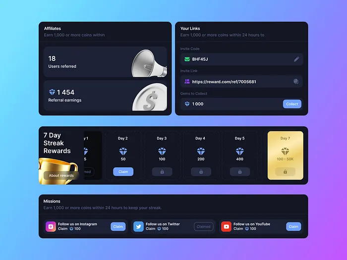 Browse thousands of Prize UI images for design inspiration | Dribbble