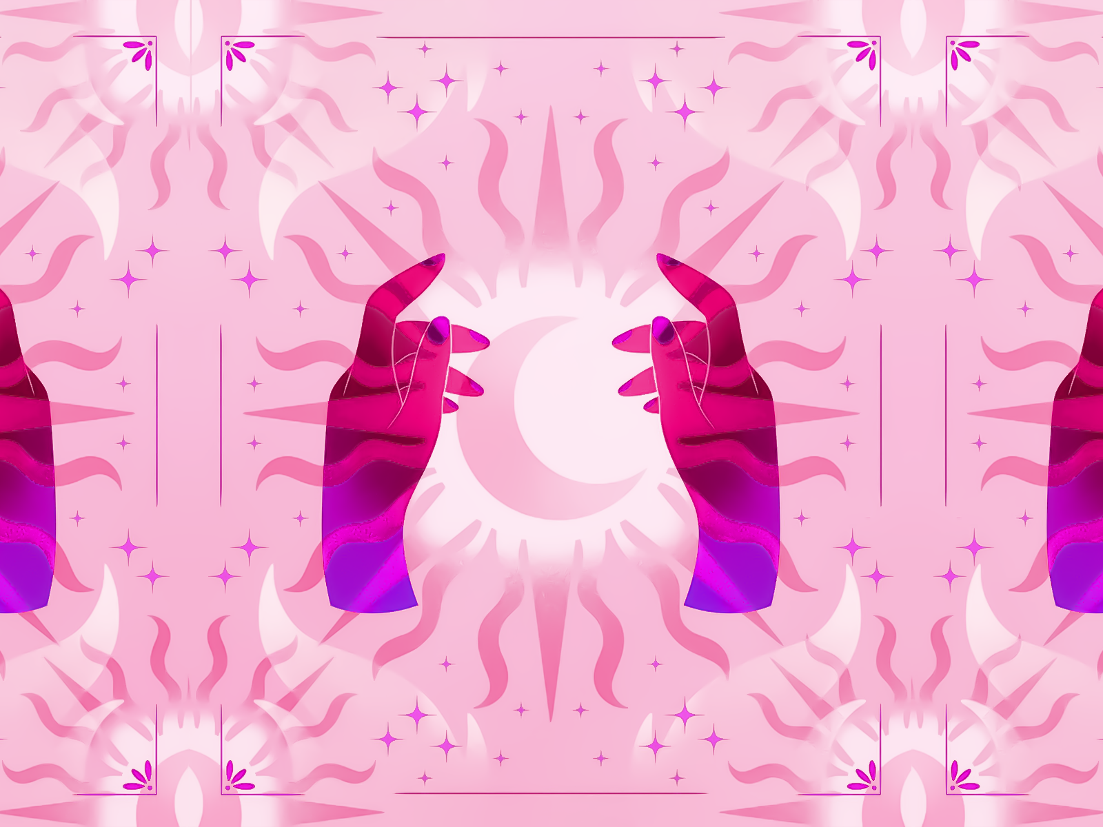 Mystic Energy Hands Illustration by Design Overdos on Dribbble