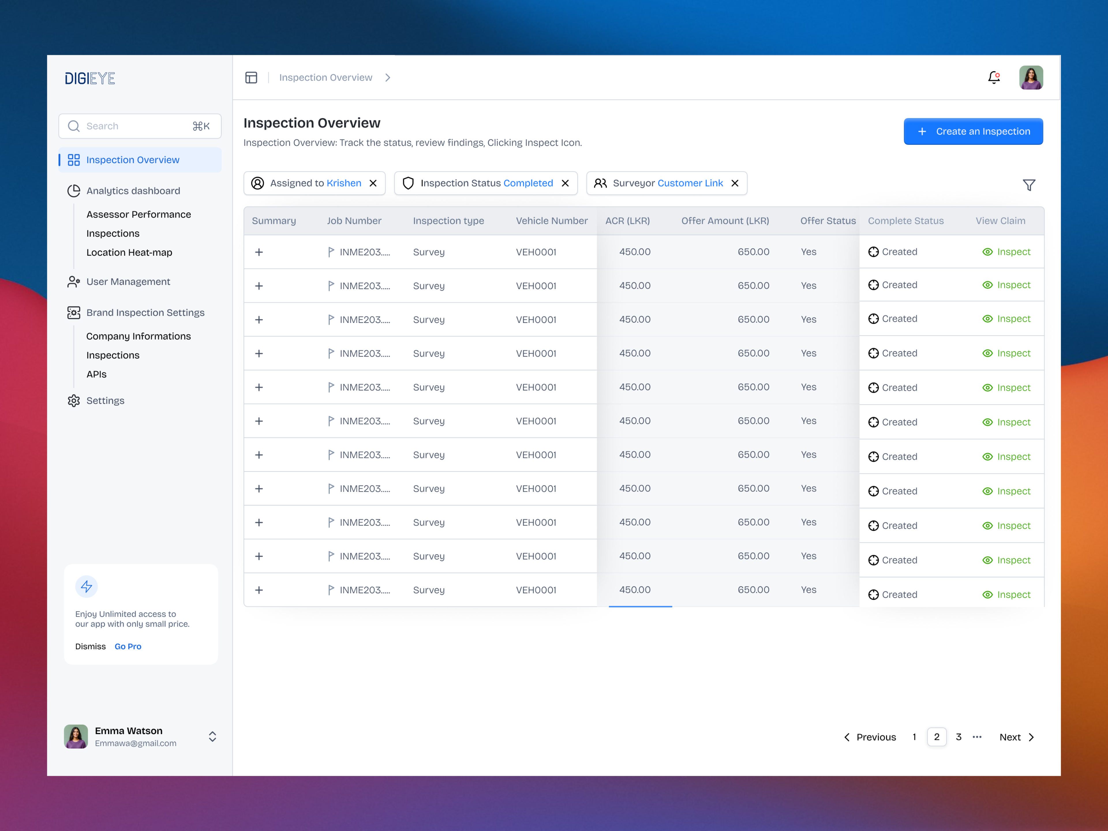 Browse thousands of Inspection Dashboard images for design inspiration ...