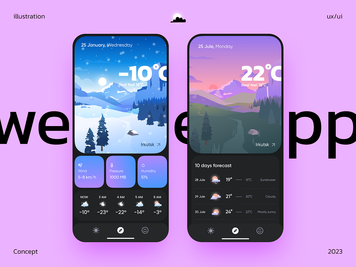 Browse thousands of Weather UI images for design inspiration | Dribbble