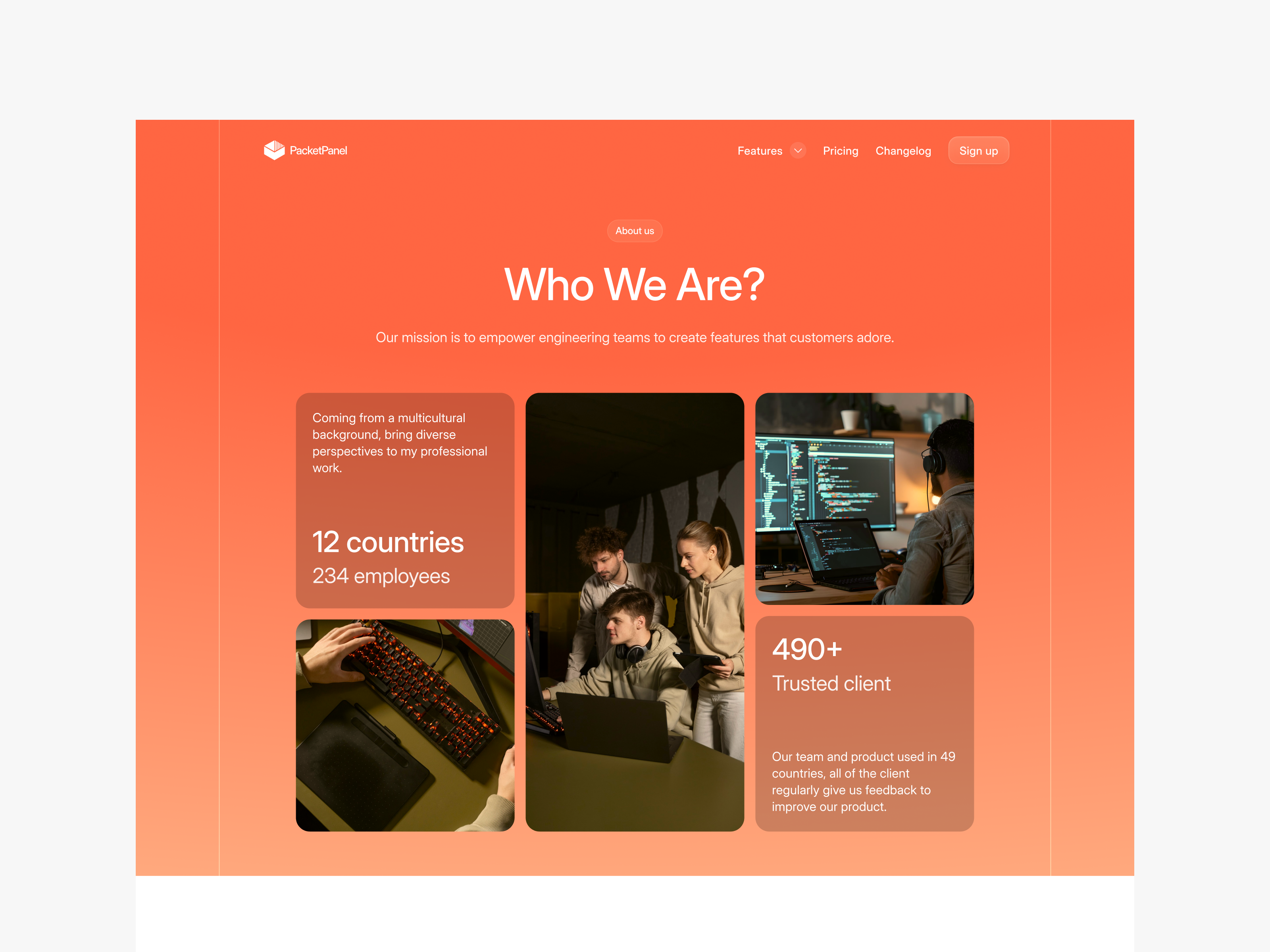 Packet Panel - About Page by Alvian Teddy Cahya Putra 👨🏻‍🎨 for Kretya ...