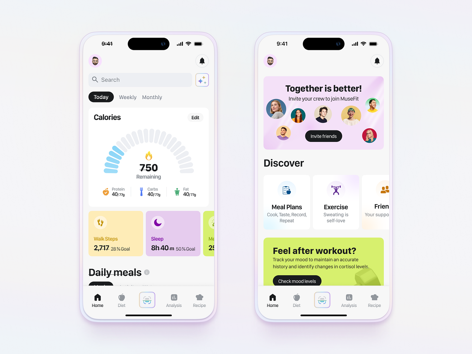 Nutrition App Design | Diet Tracking | Calorie Counter App UI UX by ...
