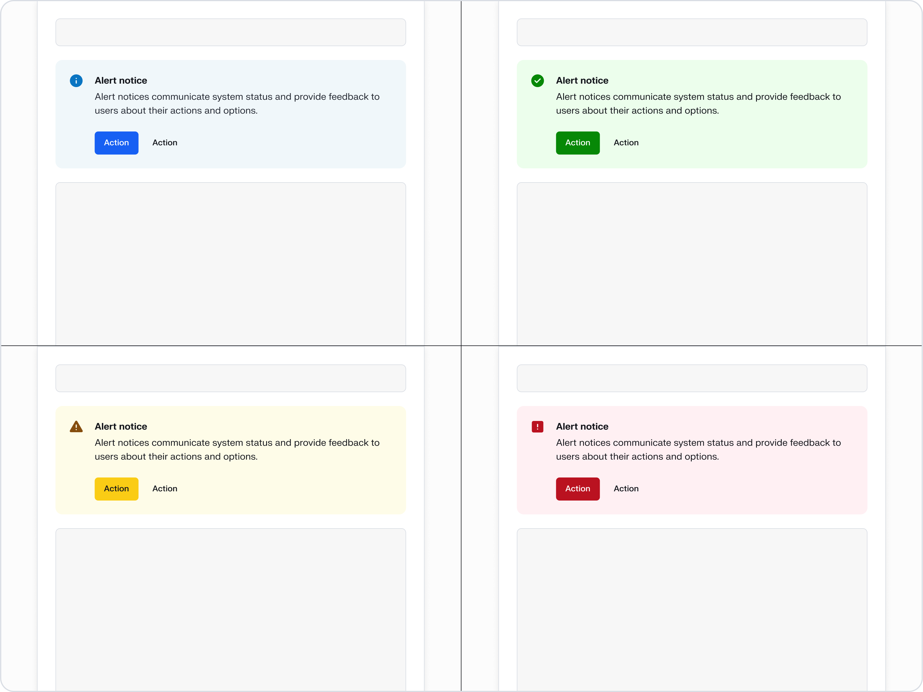 Alert notice - exploration by Julian Moss on Dribbble
