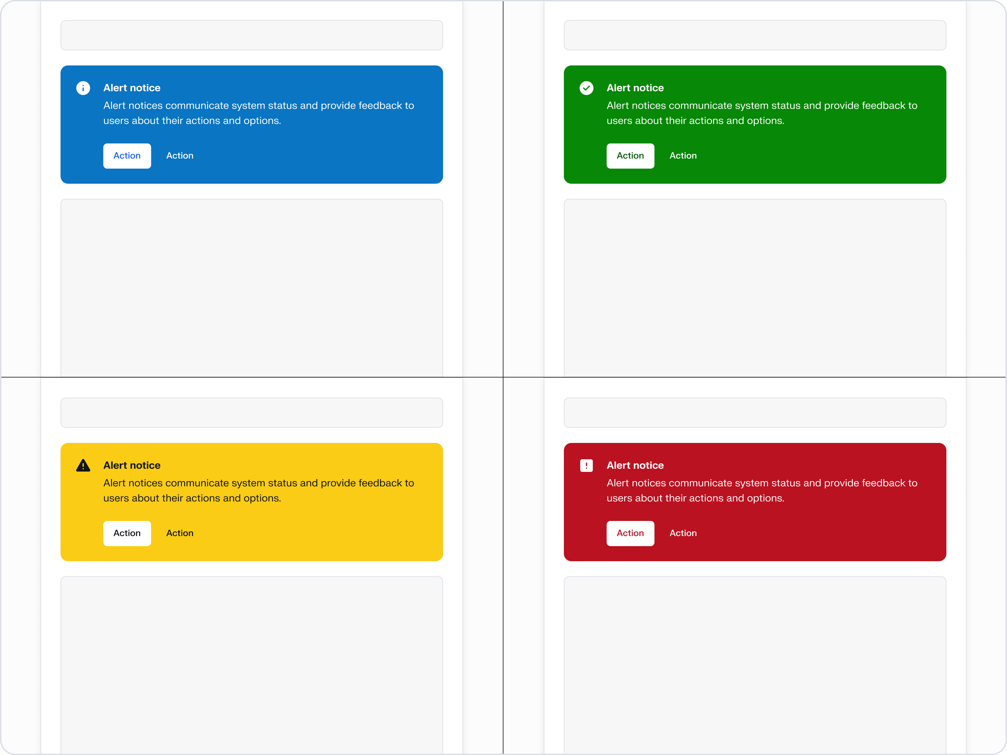 Alert notice - exploration by Julian Moss on Dribbble