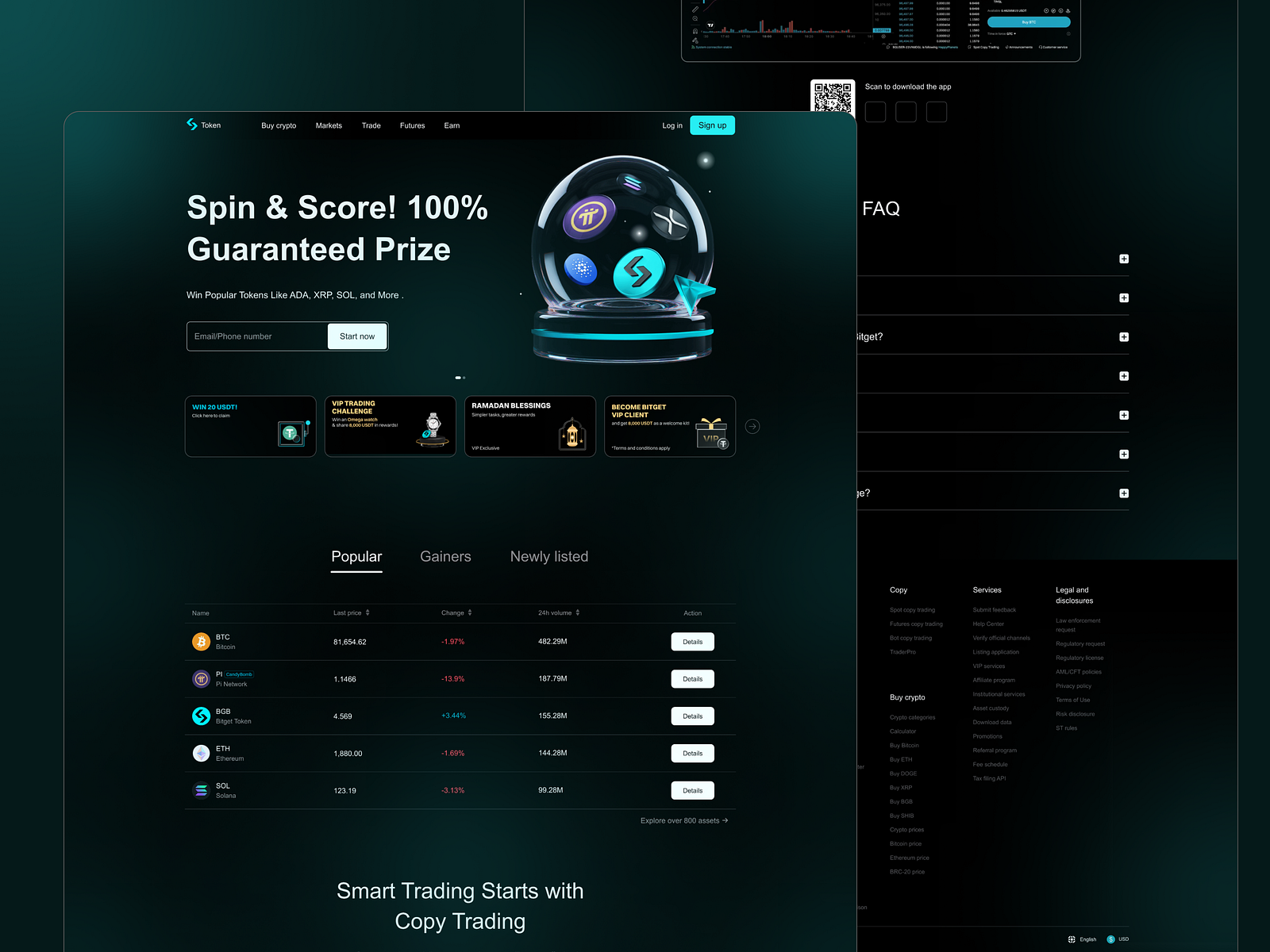 Crypto Trading Platform by UX SAJIB on Dribbble