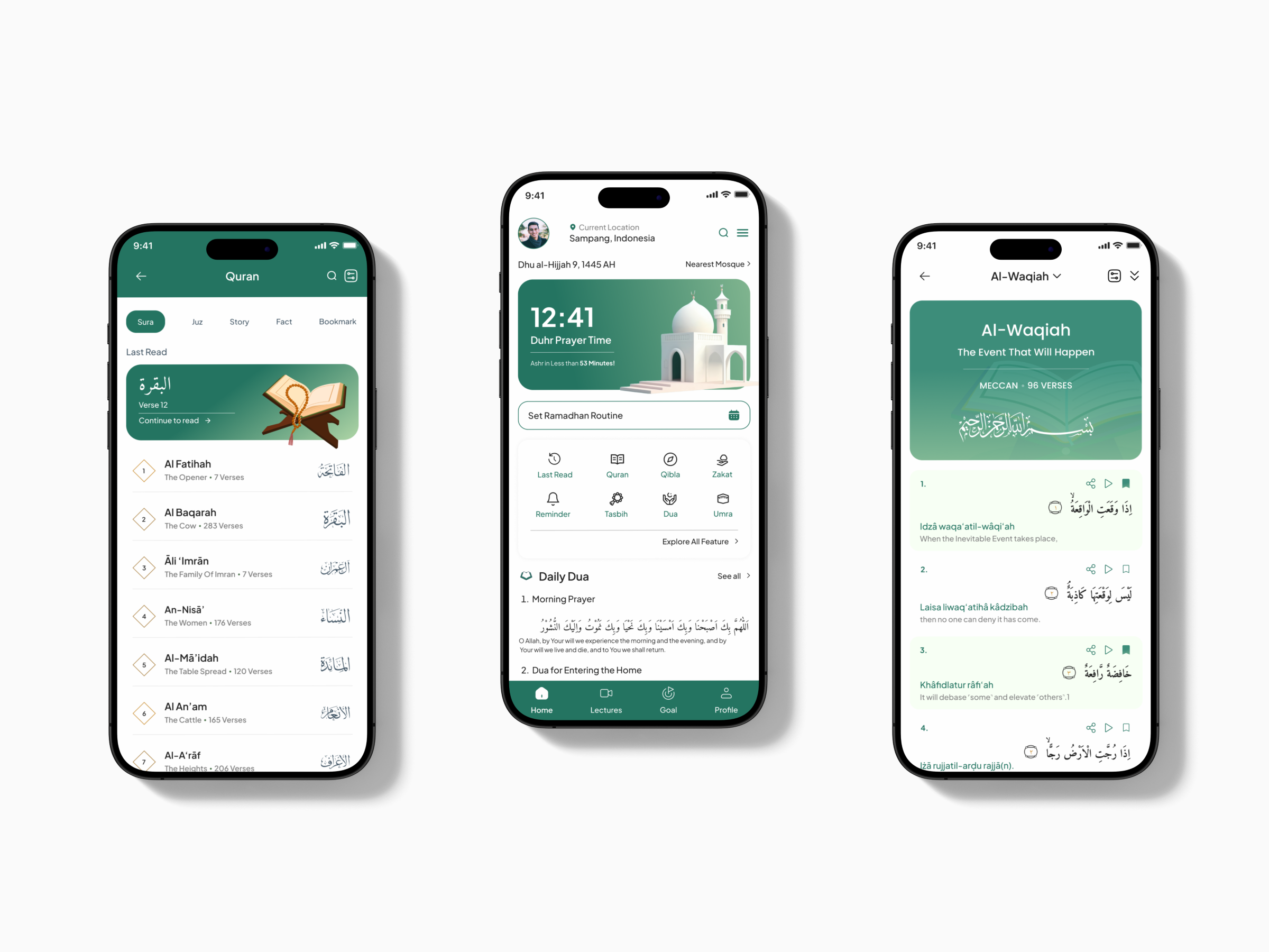 Muslim Daily - Islamic Mobile App by Sabilul Muttaqin on Dribbble