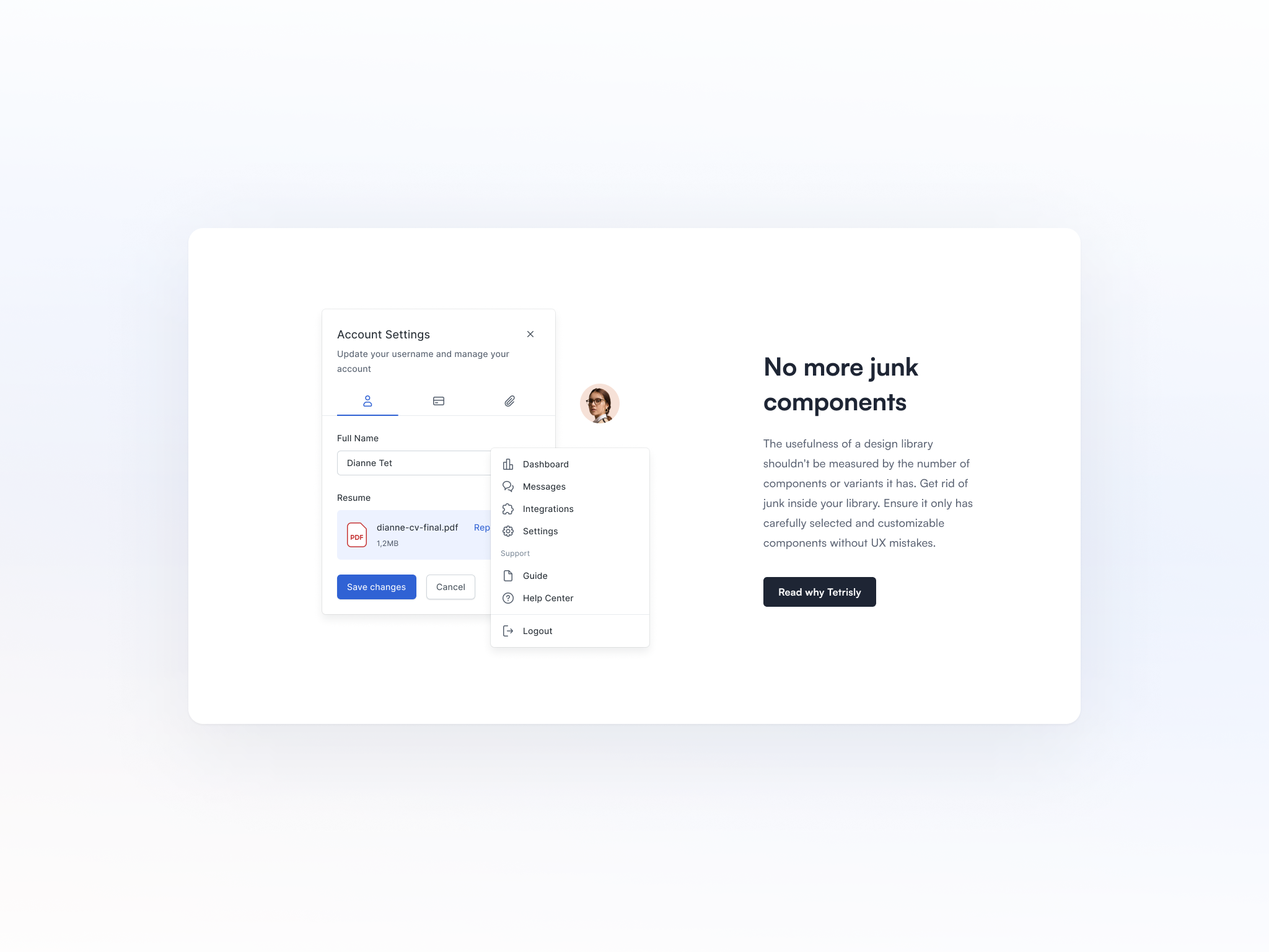 New Tetrisly Landing Page by Patryk Ilnicki for Tetrisly on Dribbble