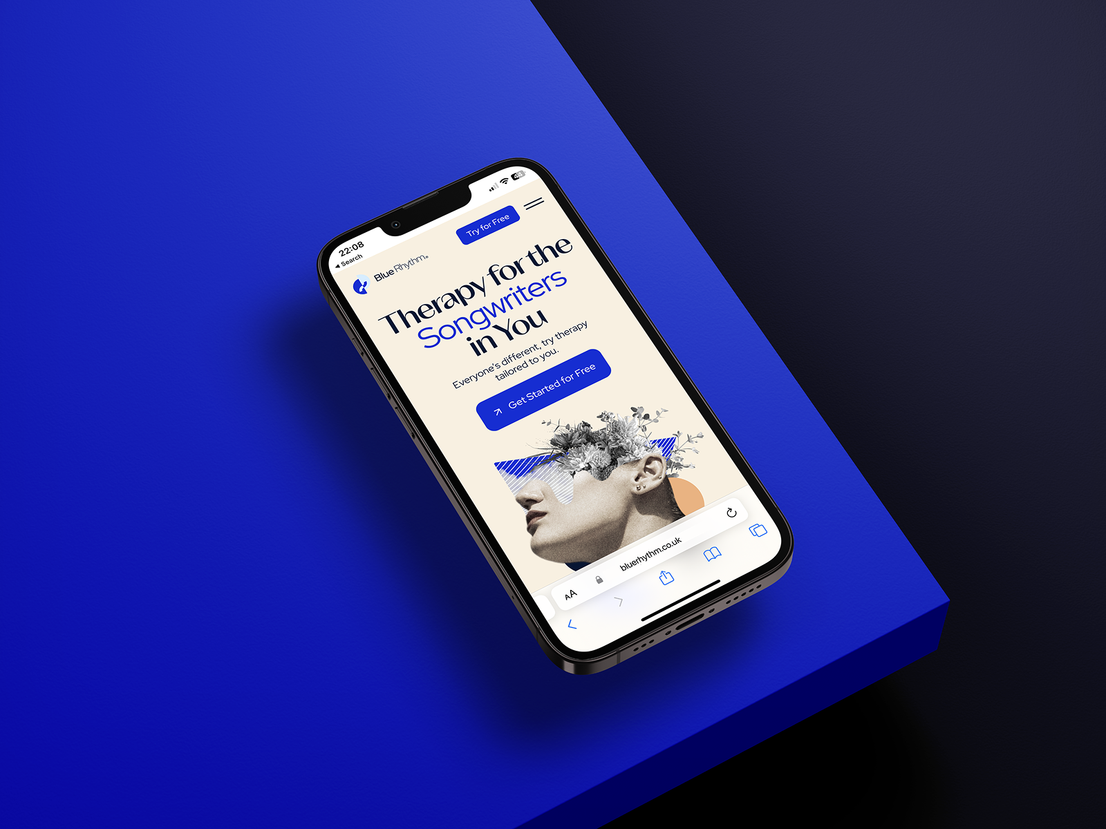 Blue Rhythm - Mental health website by leonardophoenix for Devolfs on Dribbble