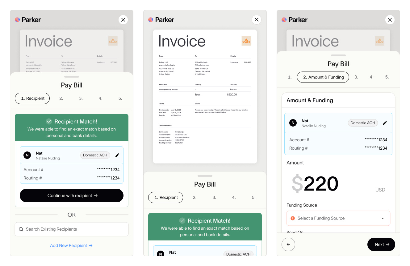 Pay Bill / Invoice Upload + OCR by Nat on Dribbble