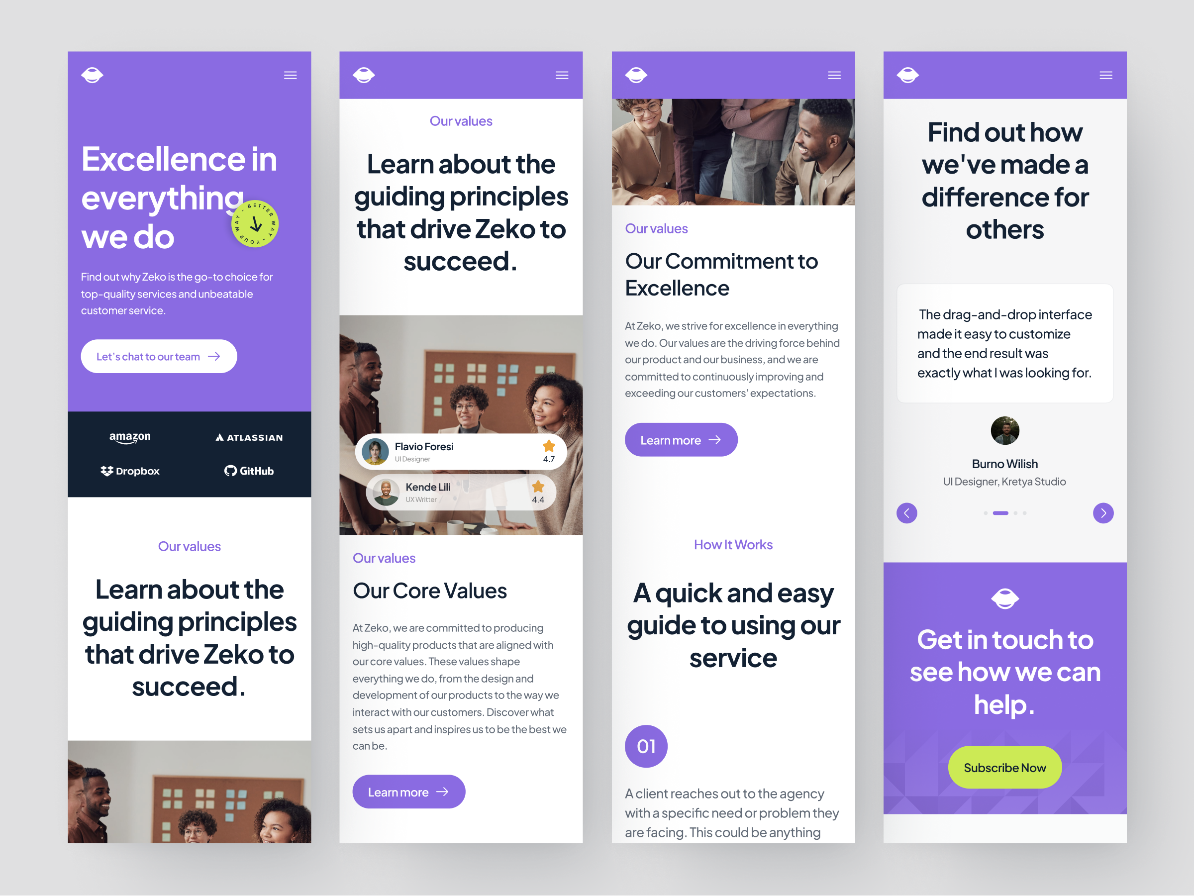 Zeko - Company Profile Landing Page [Responsive] by Rizal for Kretya ...