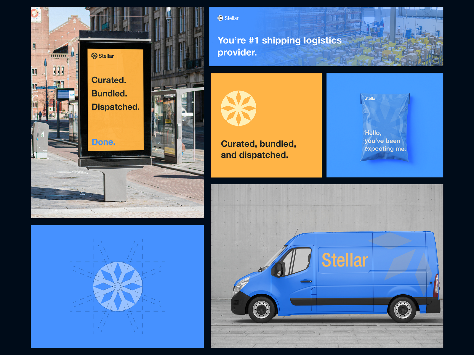 Stellar: Logistics brand by Amino on Dribbble