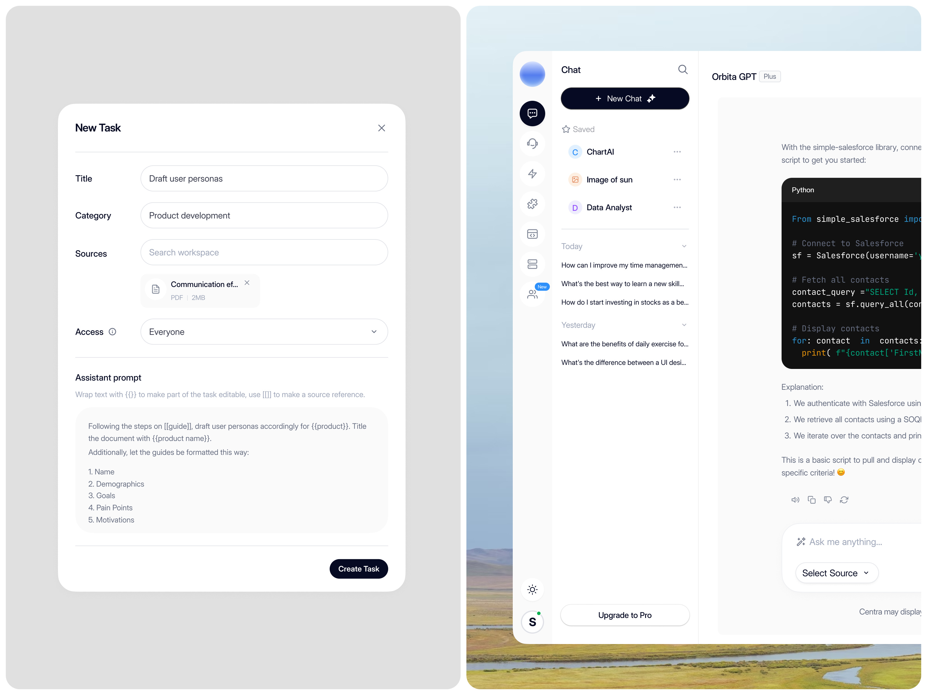 Orbita AI - Chat Assistant by Barly Design for Uxerflow on Dribbble