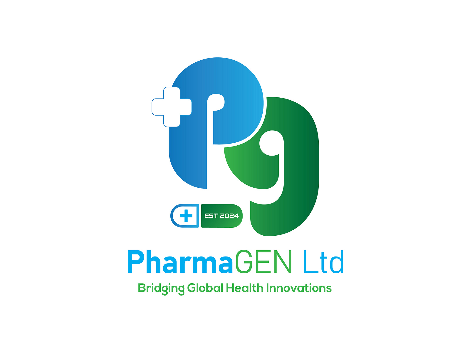 PharmaGen Logo by Robiul Hasan on Dribbble
