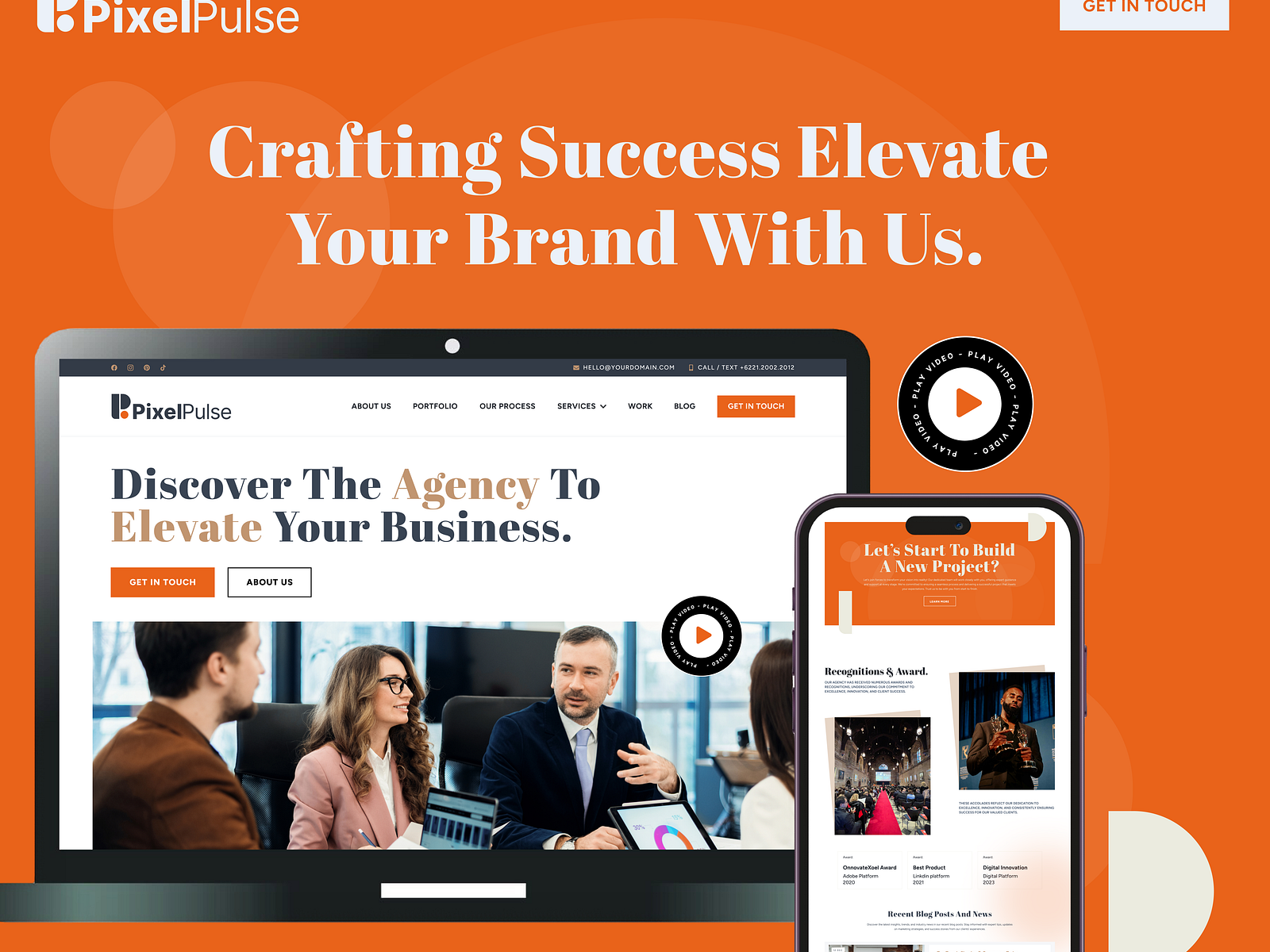 PixelPulse Creative Agency Figma Template by Waa Techdigital on Dribbble