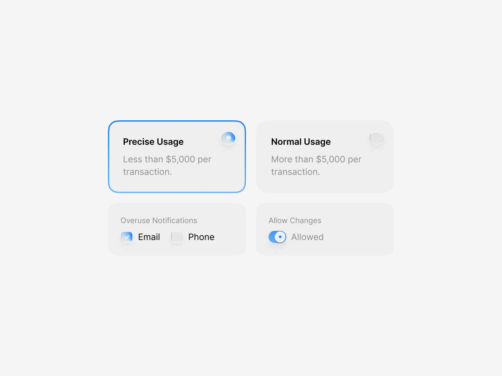 Glass Checkbox, Radio, Toggle by ByeWind on Dribbble