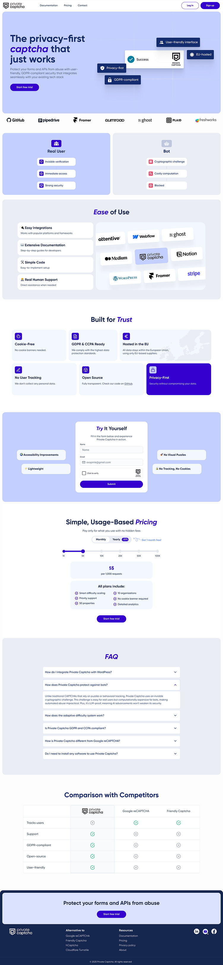 CAPTCHA — Landing Page Design by Ira 🇺🇦 on Dribbble